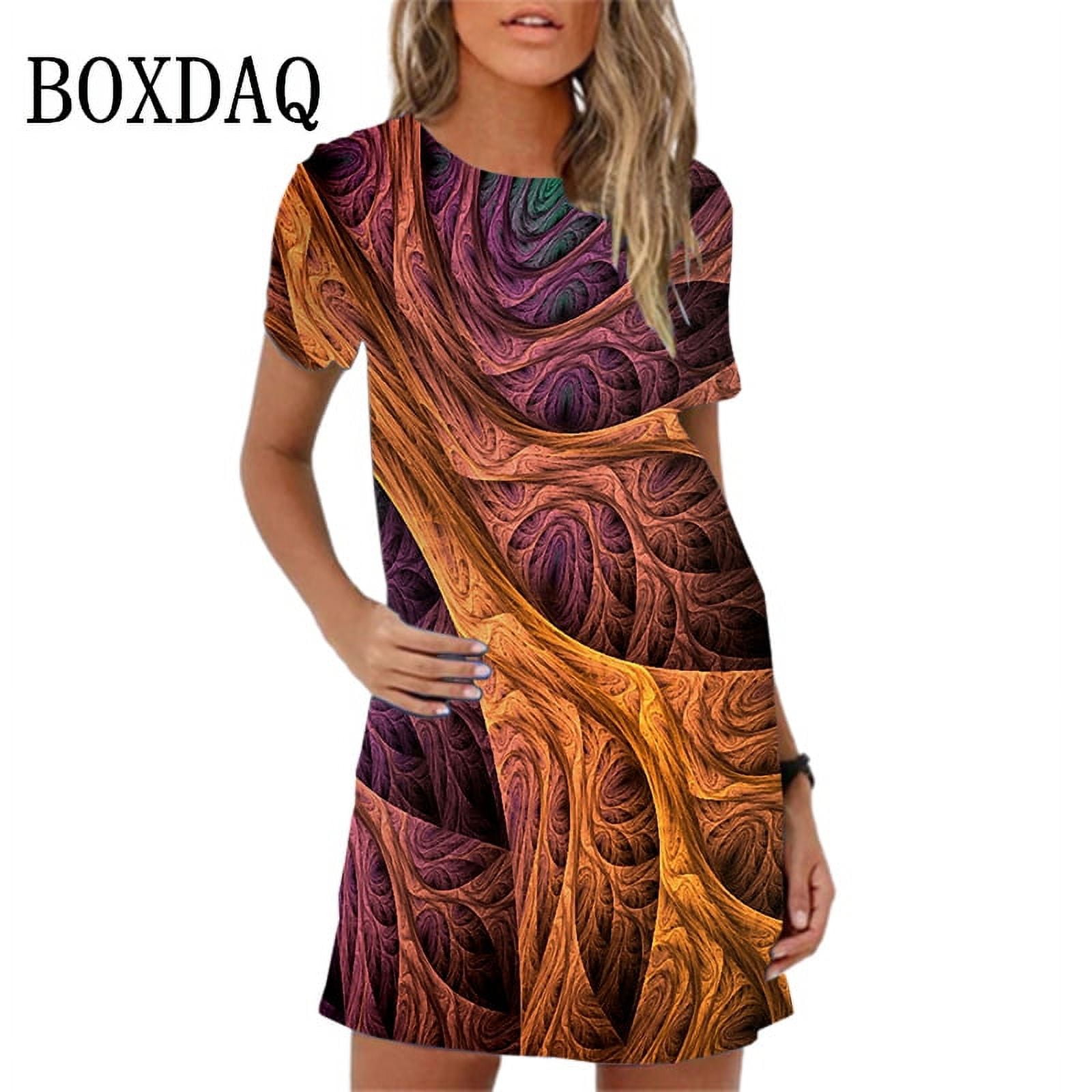 Women Dress Elegant Dresses For Female Summer Vintage Bohemia Clothing ...