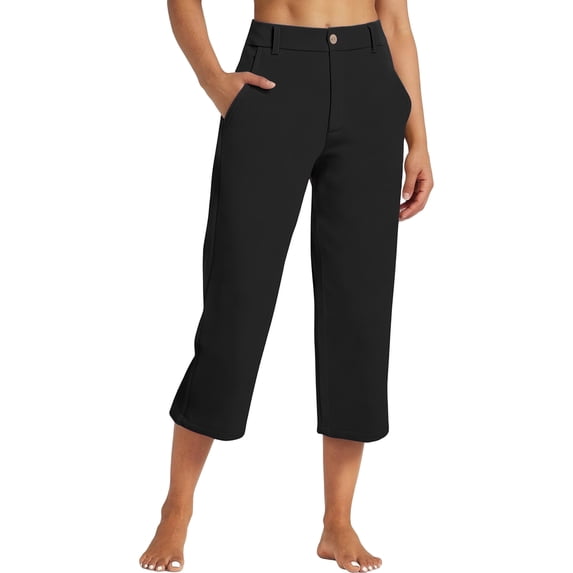 Women Dress Pants Stretch Business Straight Leg with Pockets Wear to ...