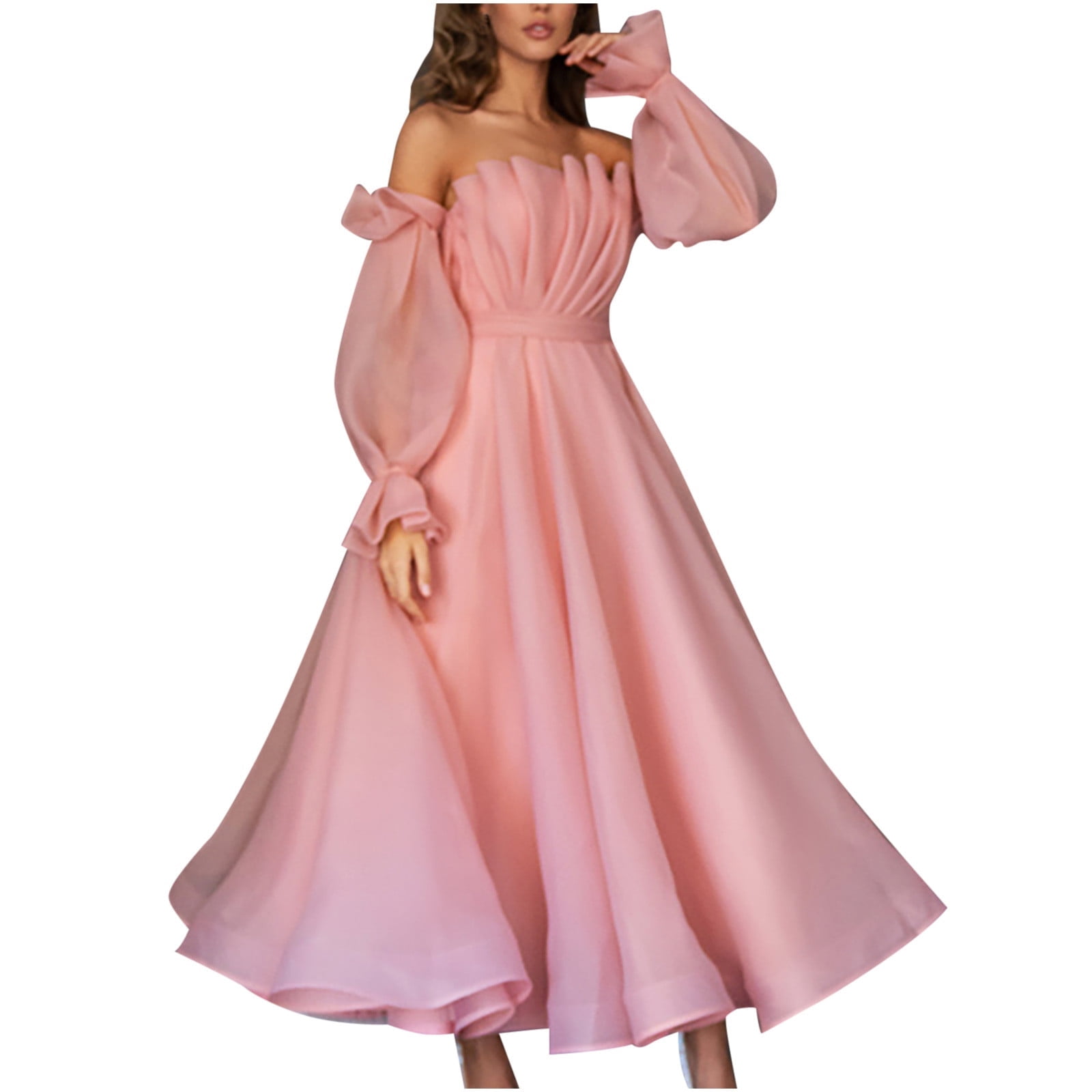 Women Dresses Clearance,Ladies Prom Dress Elegant Sleeveless Dresses ...