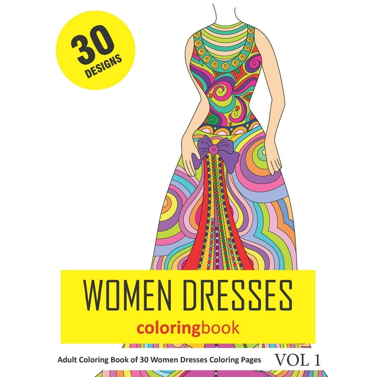 free coloring pages dresses