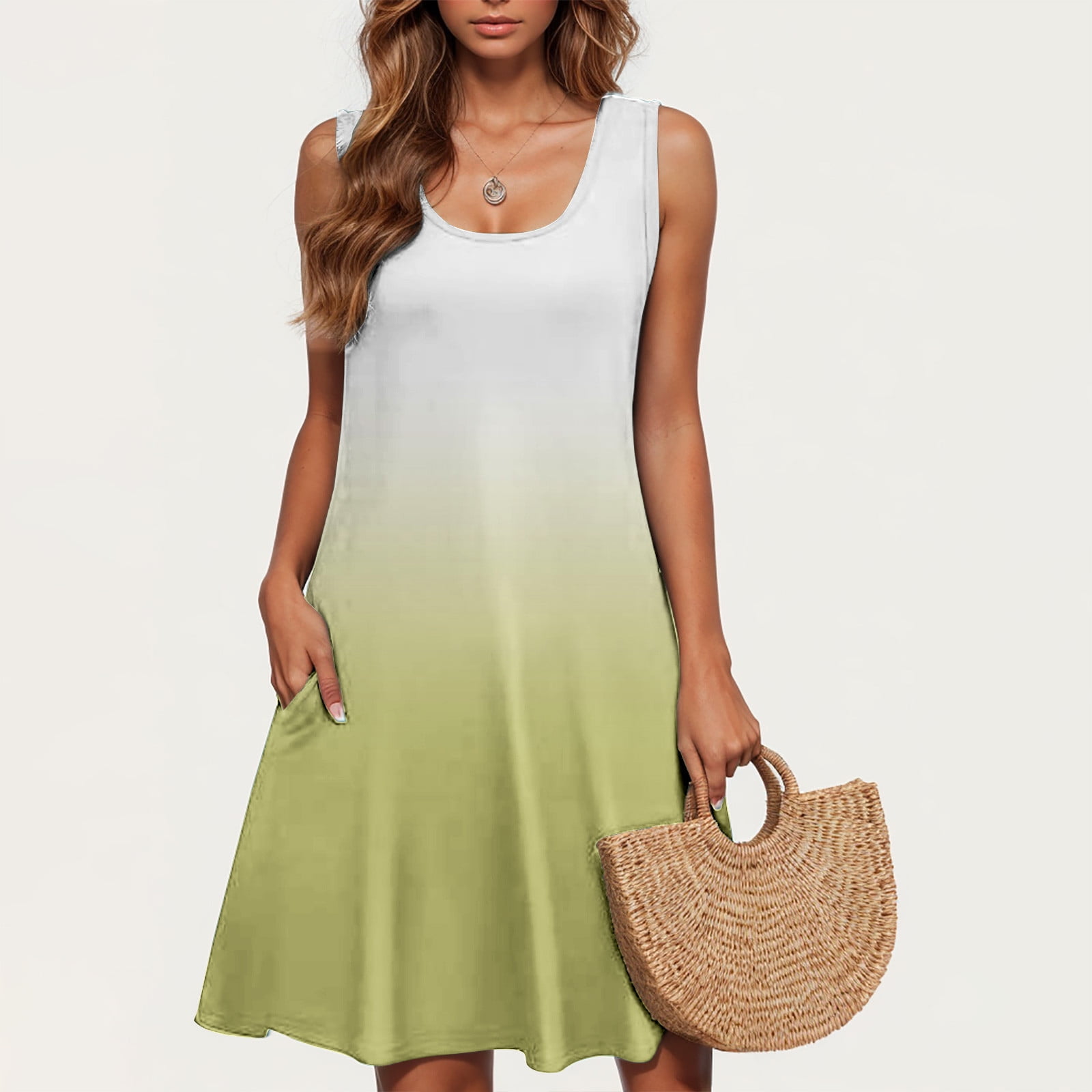 Women Dresses Xqxayjr Summer Flowy Dresses for Curvy Women Casual Loose ...