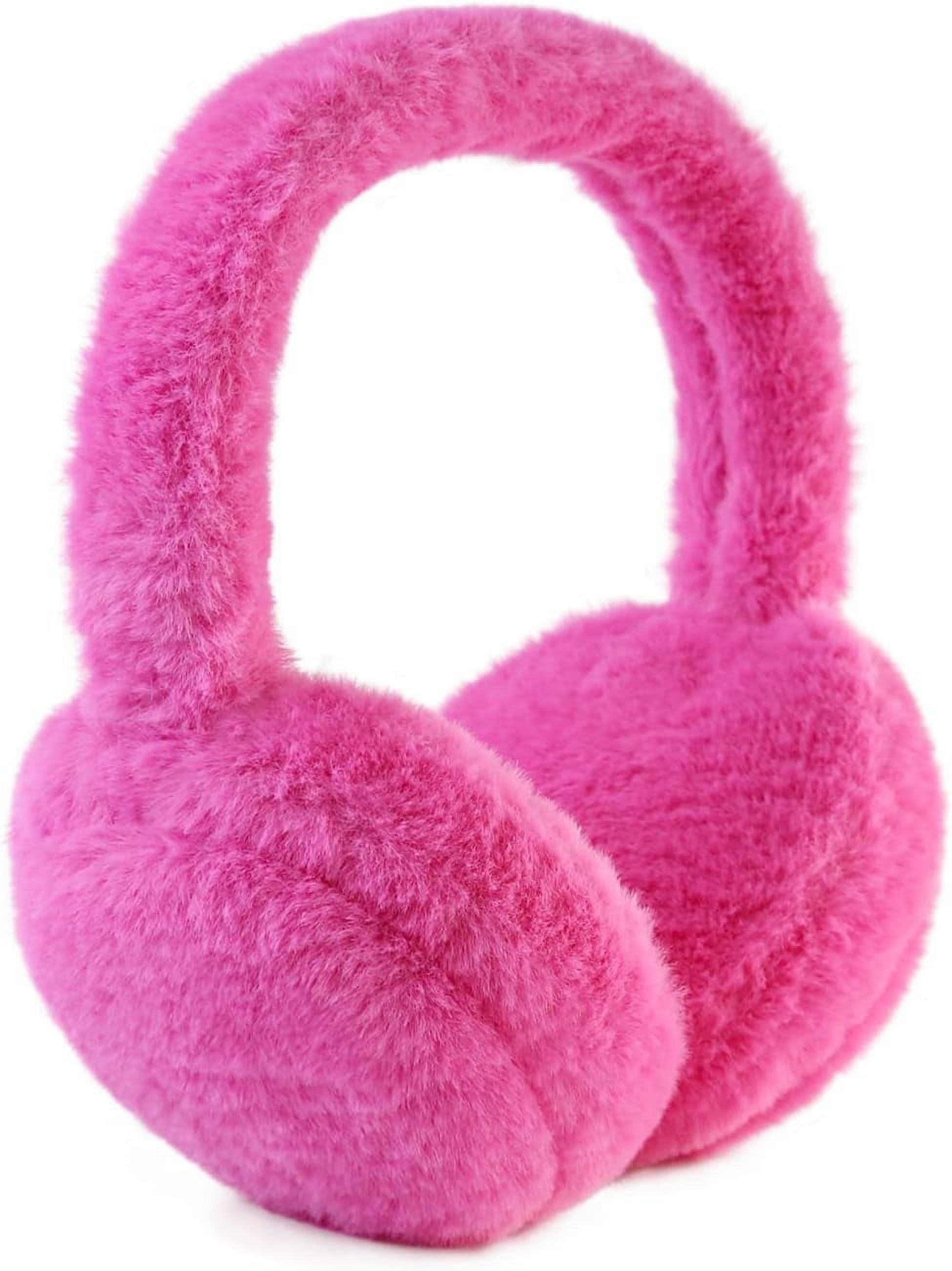 Women Ear Muffs Winter Girls Earmuffs Fuzzy Kids Ear Muff Cute Fluffy ...