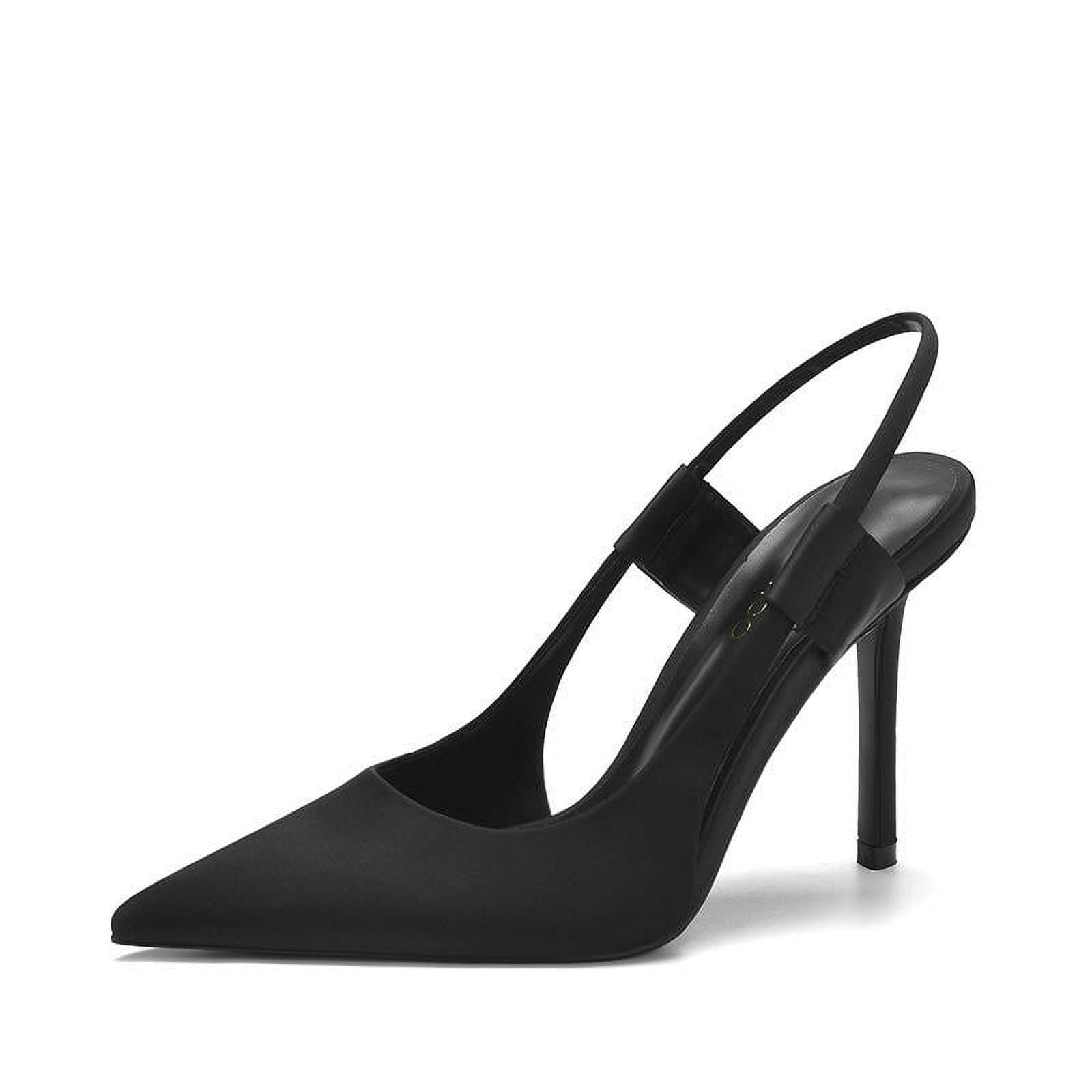 Women Elegant Heel Sling Back Pointed, Houkong high heel French fairy ...