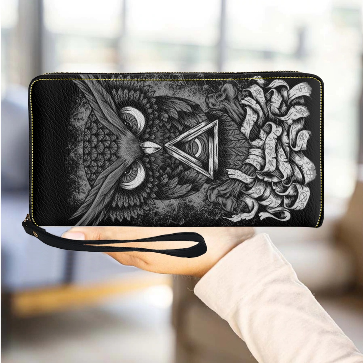 Women Elegant Party Fashion Clutch Tribal Wind Owl Design Long ...