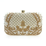 "LIS BAGS Gold Evening Clutch Purse, Sunflower Shape, Party Handbag, 8. ...