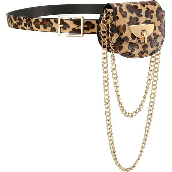 Women Fanny Bag PU Leather Belt Bag for Women Fanny Mini Belt Bag ...