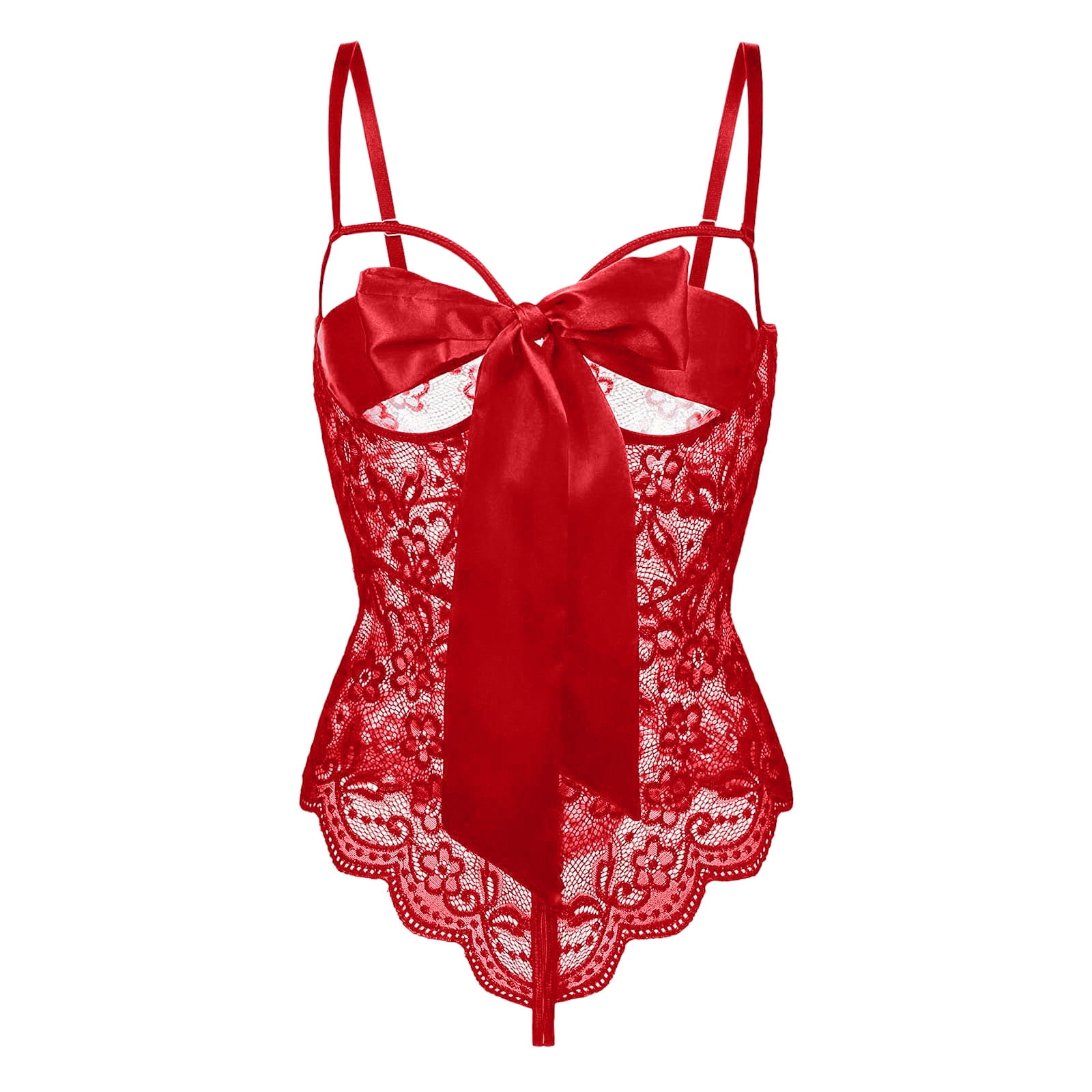 Women Fashion 1 Pieces Lingerie Roleplay Lingerie Cute Women Red Plaid