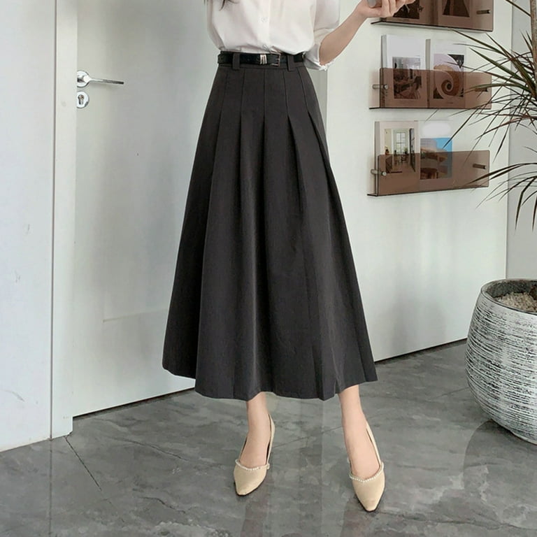 Mid length pleated skirts store