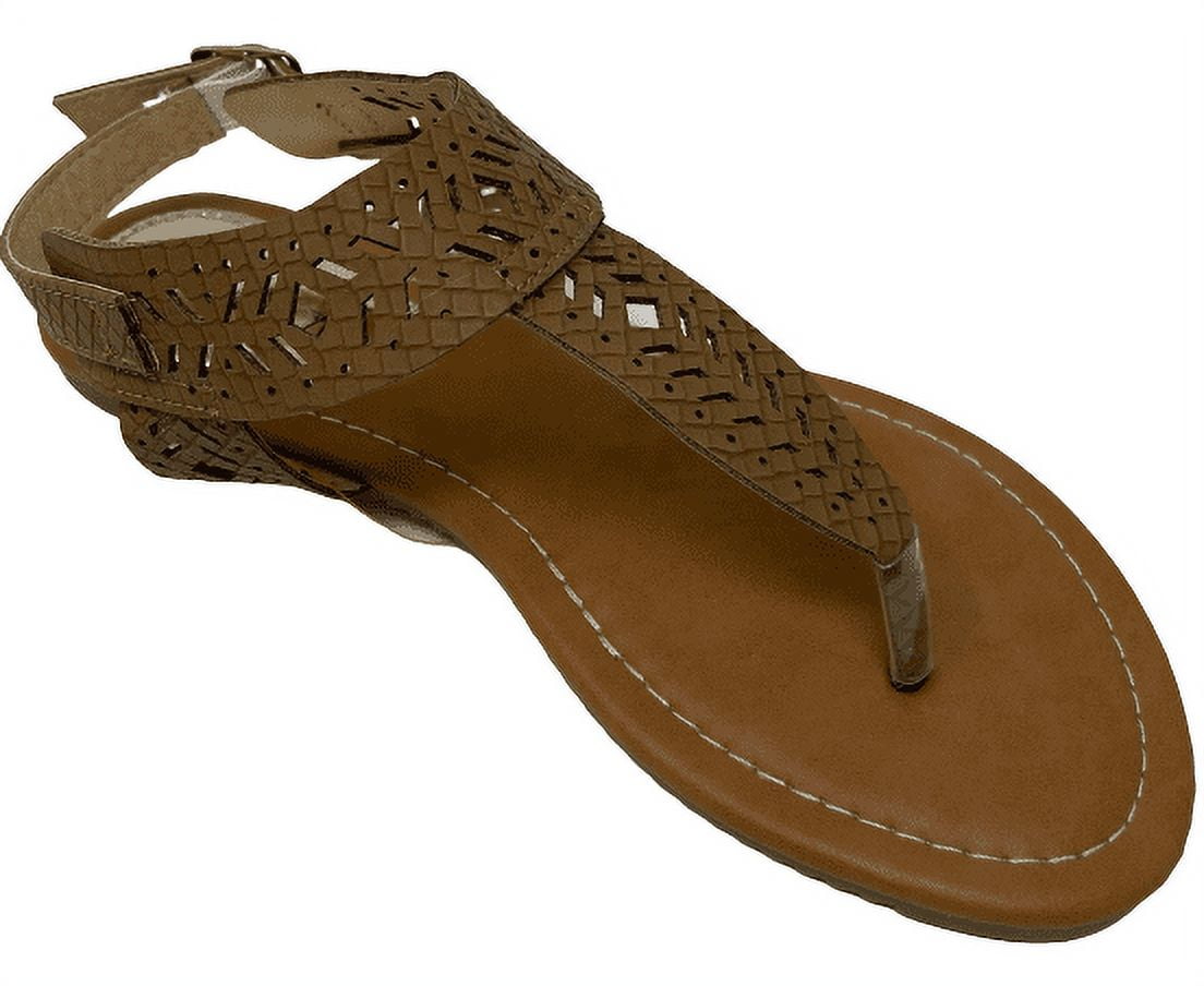 Victoria K Preforated Sandals - Comfortable women's Footwear - Walmart.com