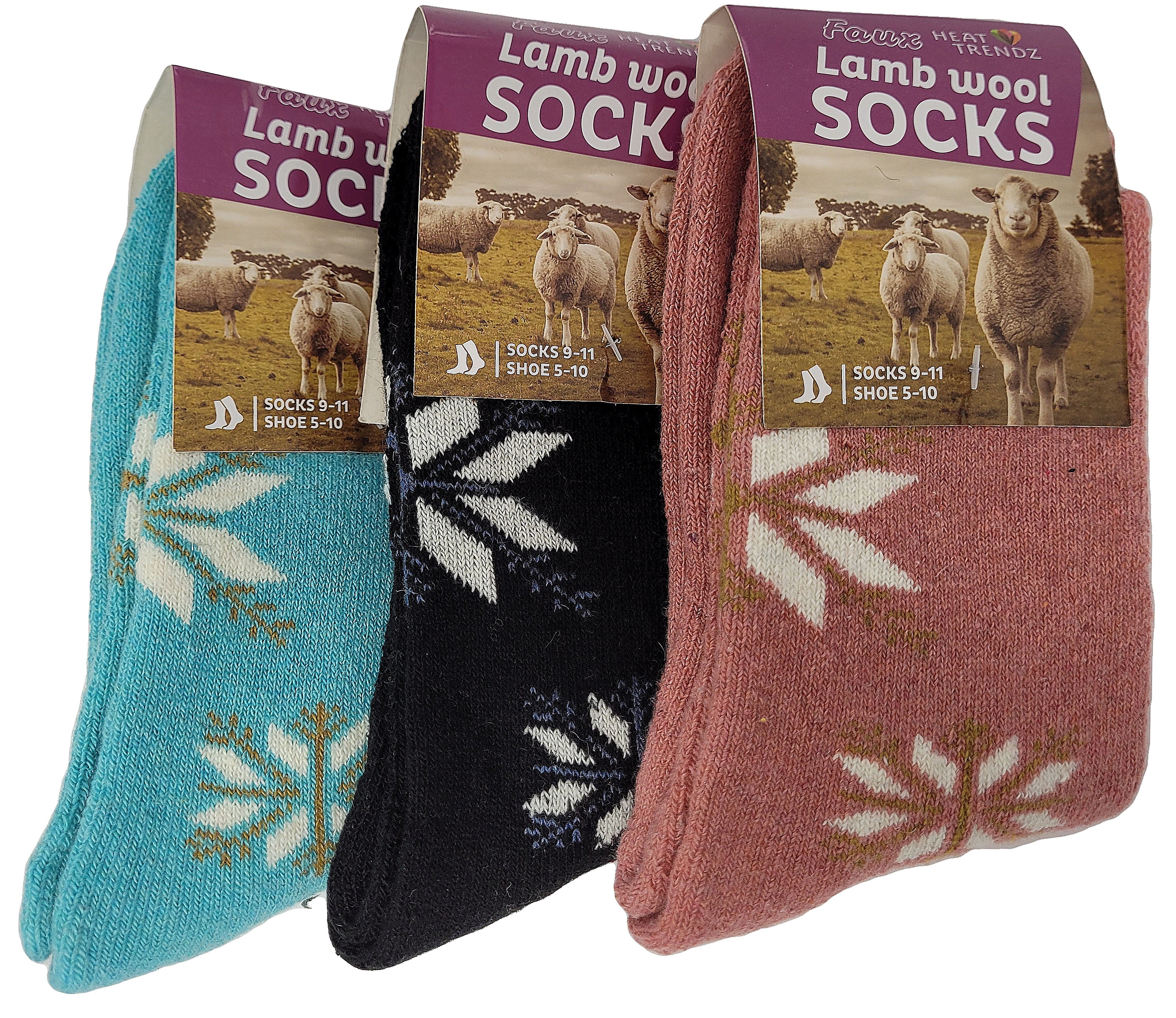 Women Faux Lamb Wool Socks, Thermal Warm Cozy Soft Ladies Crew Socks ...