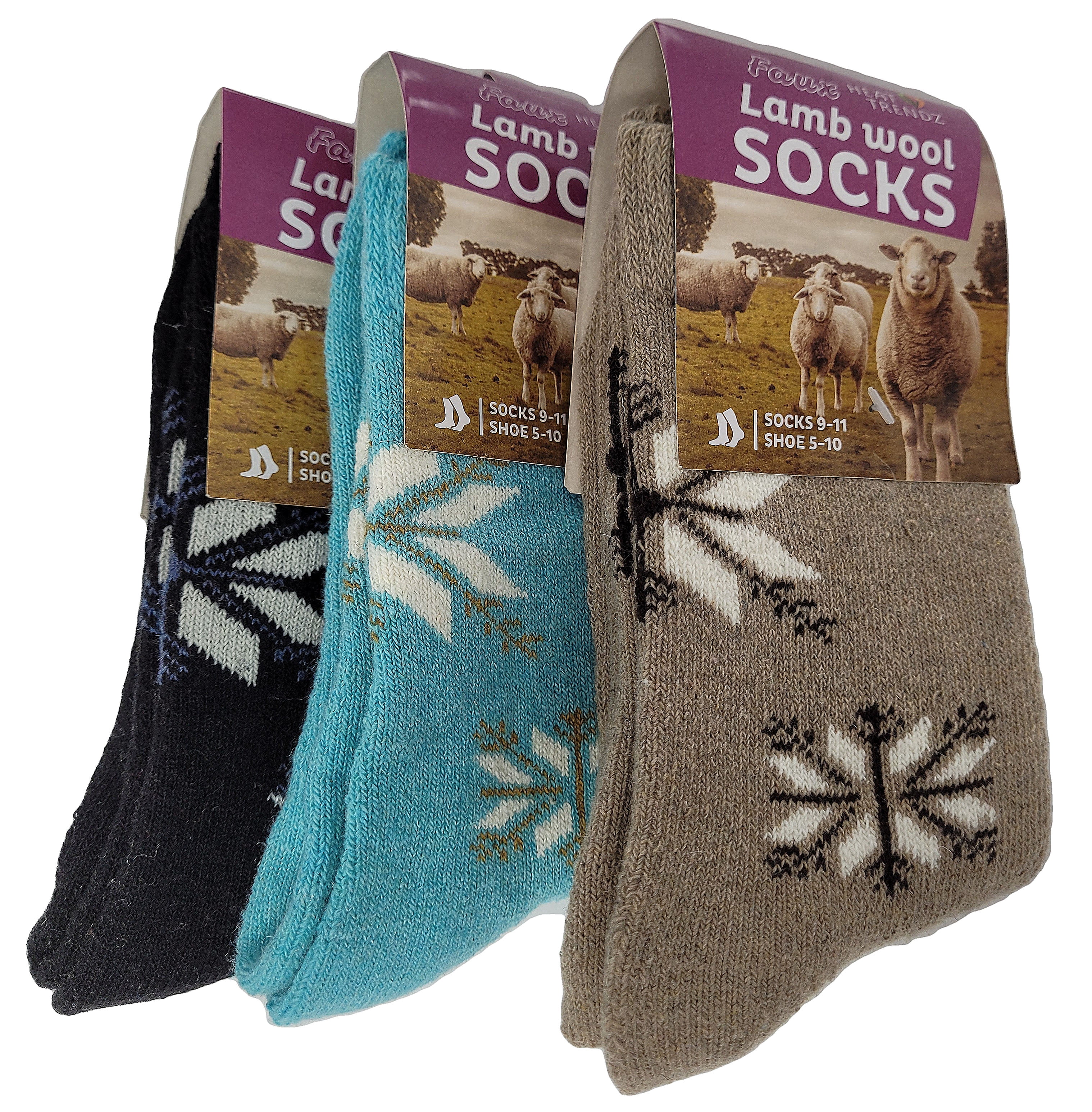 Women Faux Lamb Wool Socks, Thermal Warm Cozy Soft Ladies Crew Socks ...