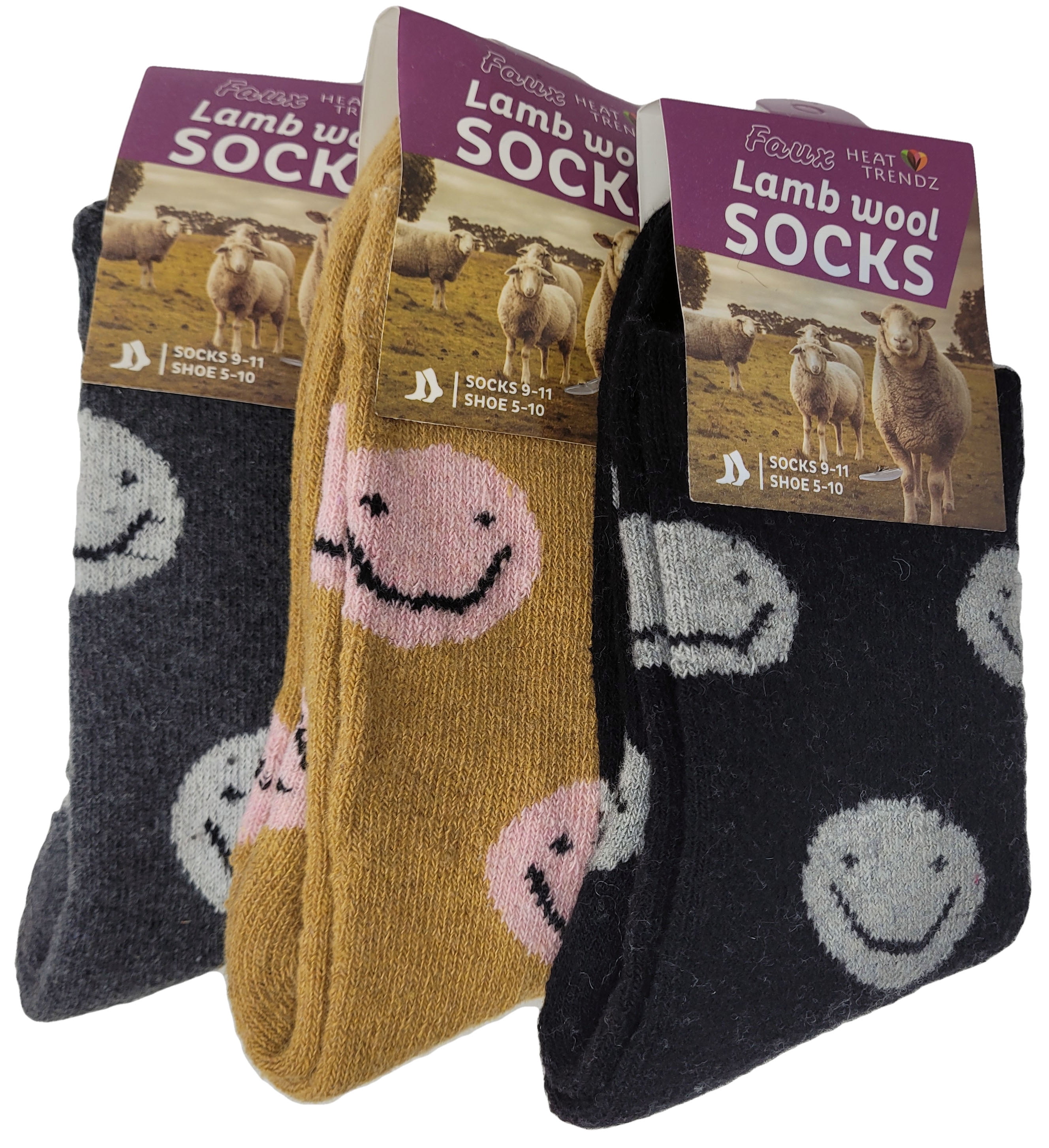 Women Faux Lamb Wool Socks, Thermal Warm Cozy Soft Ladies Crew Socks ...