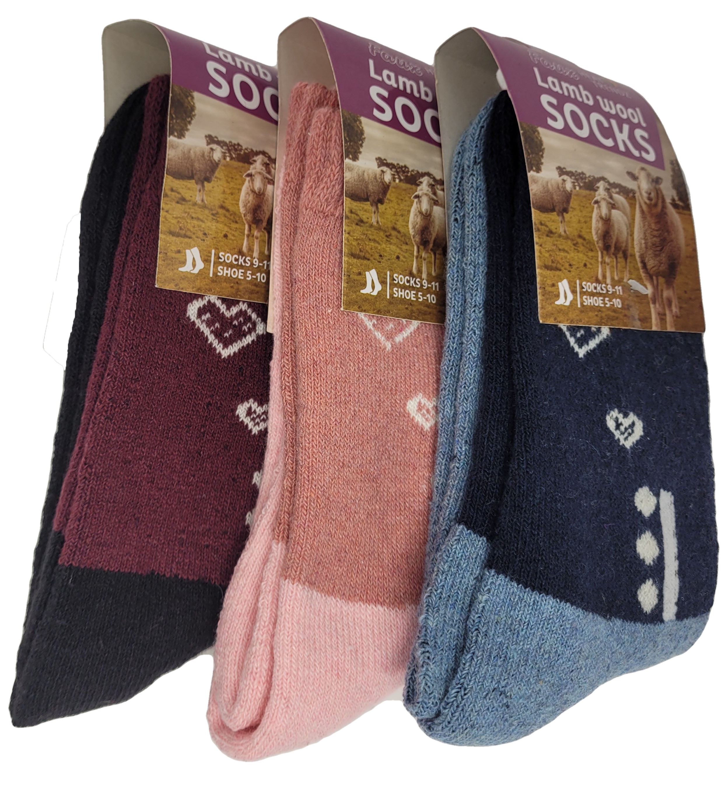 Women Faux Lamb Wool Socks, Thermal Warm Cozy Soft Ladies Crew Socks ...