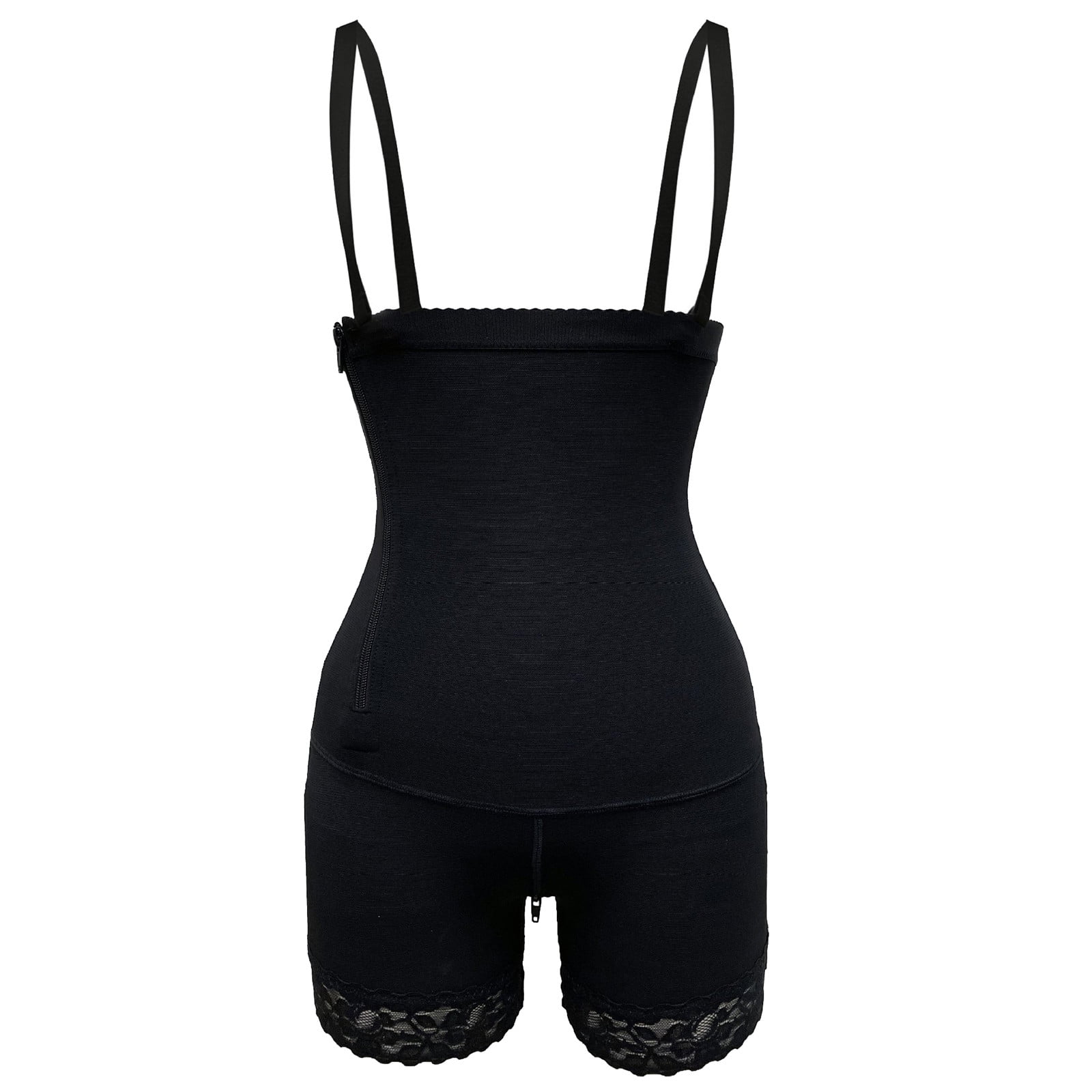 Women Firm Control Shapewear Bodysuit with Side Zipper Triple Power ...