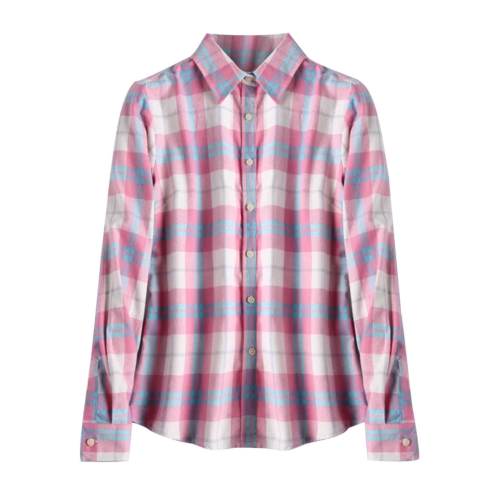 Blvb Plus Size Tops For Women Long Sleeve Shirts V Neck Button Blouses