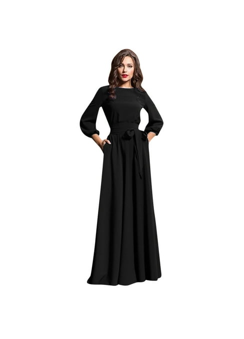 Yourumao Mother Of The Bride Dresses With Sleeves Long Formal Evening Dresses Lace Appliques