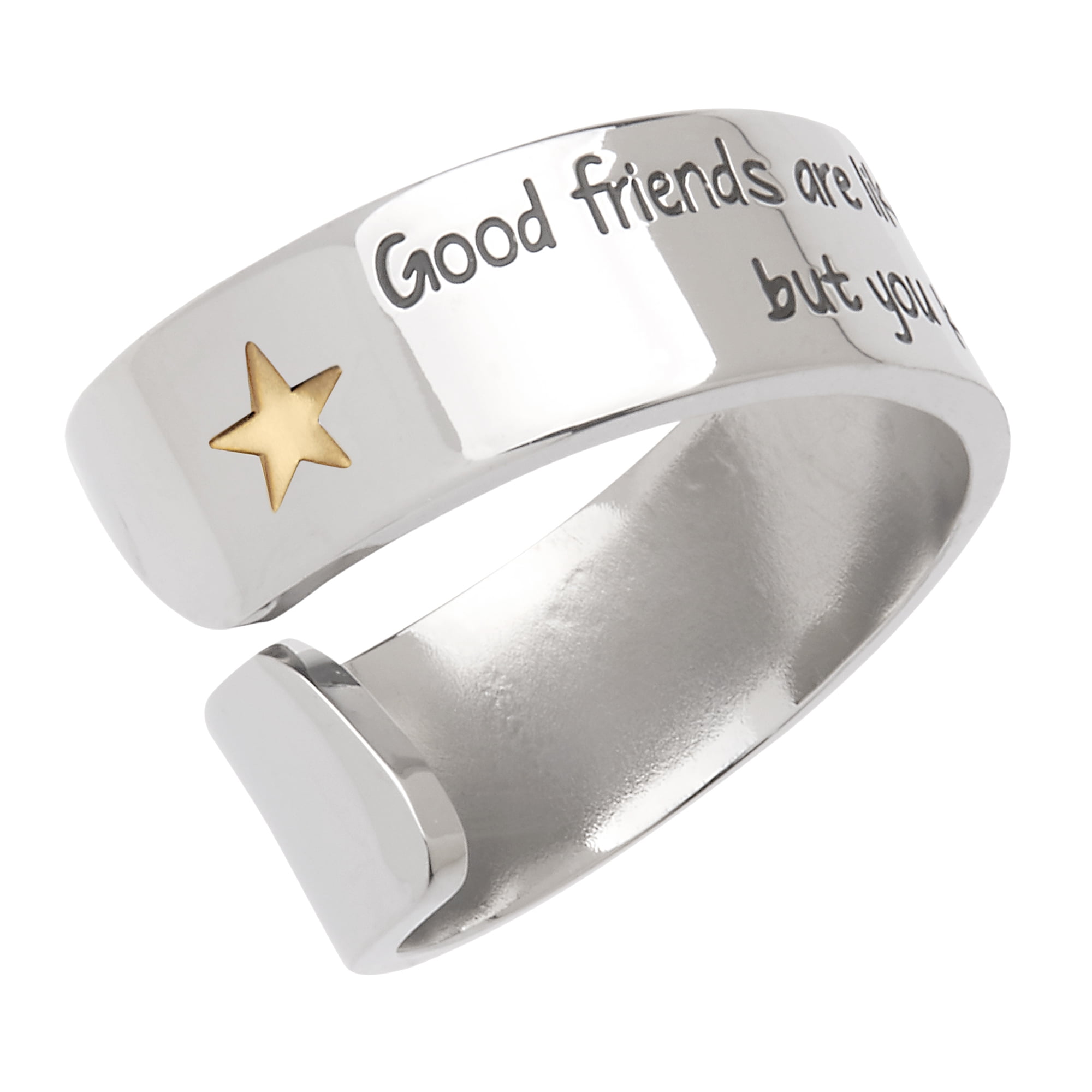 Women Friendship Ring "Good Friends Are Like Stars You Don't Always See ...