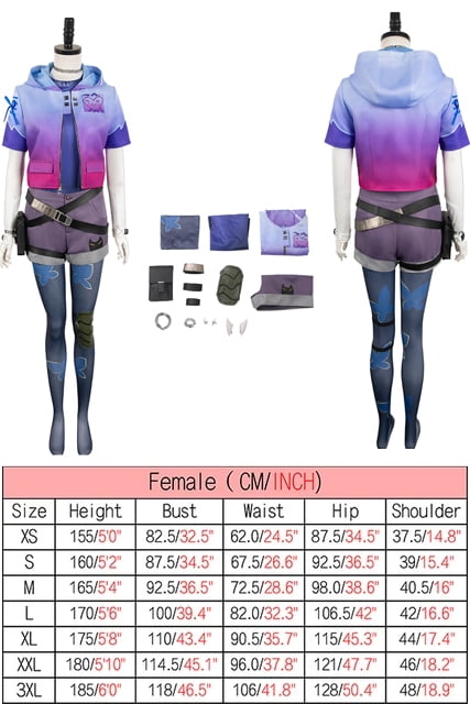 Women Game Valorant Butterfly Clove Cosplay Bag Costume Disguise Purple ...