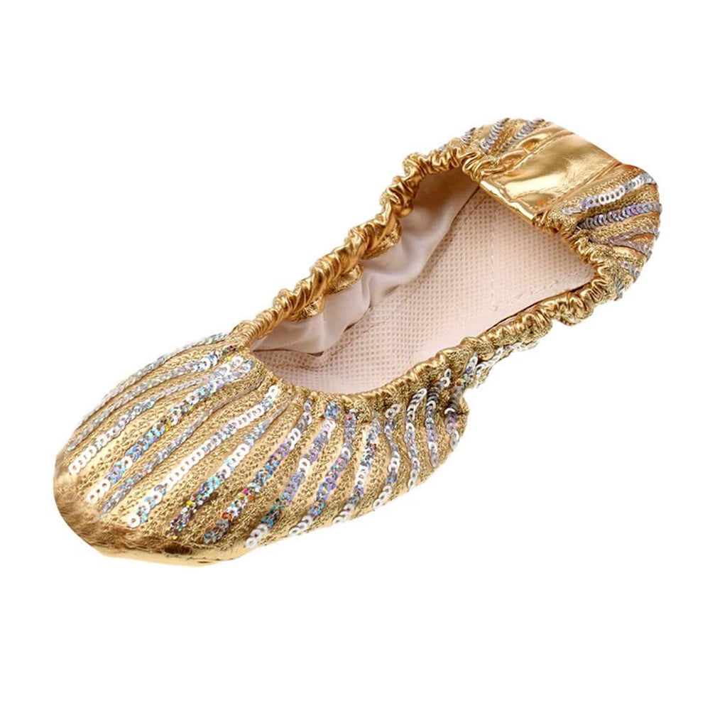 Women Girl Ballet Shoes Split-Sole Slipper Flats Pointe Slippers ...
