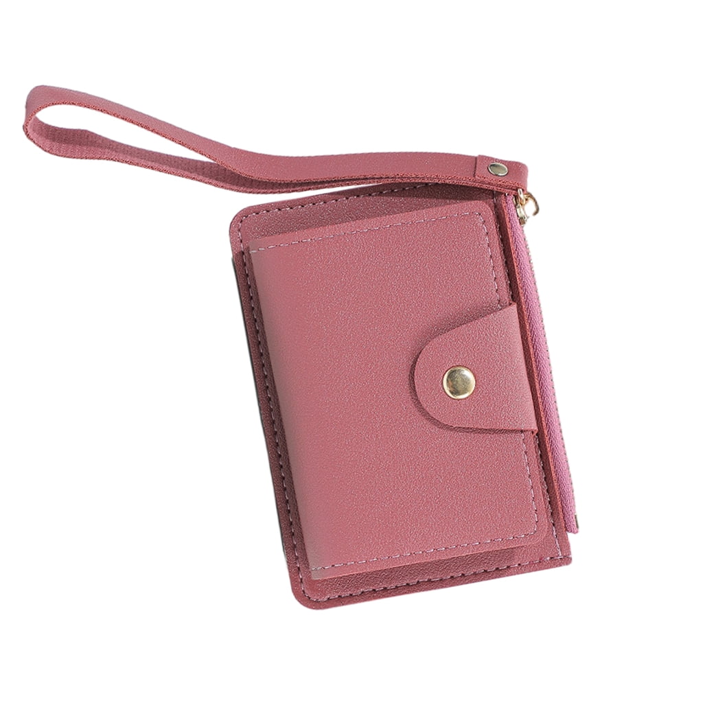Women Girl Clutch Bag Coin Purse PU Small Wallet Multi-slot Wristlet ...