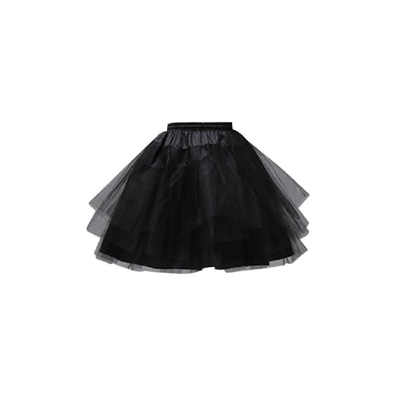 Women Girls Solid Color Ballet Tulle Short Crinoline Petticoat Multi ...