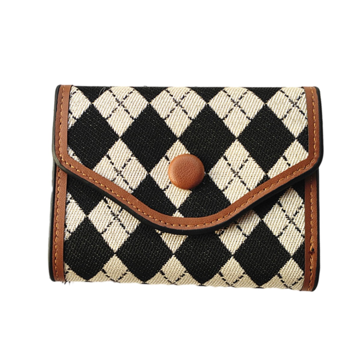 Women Girls Wallet Cute Tri-Fold Wallet PU Leather Purse Slim Short ...
