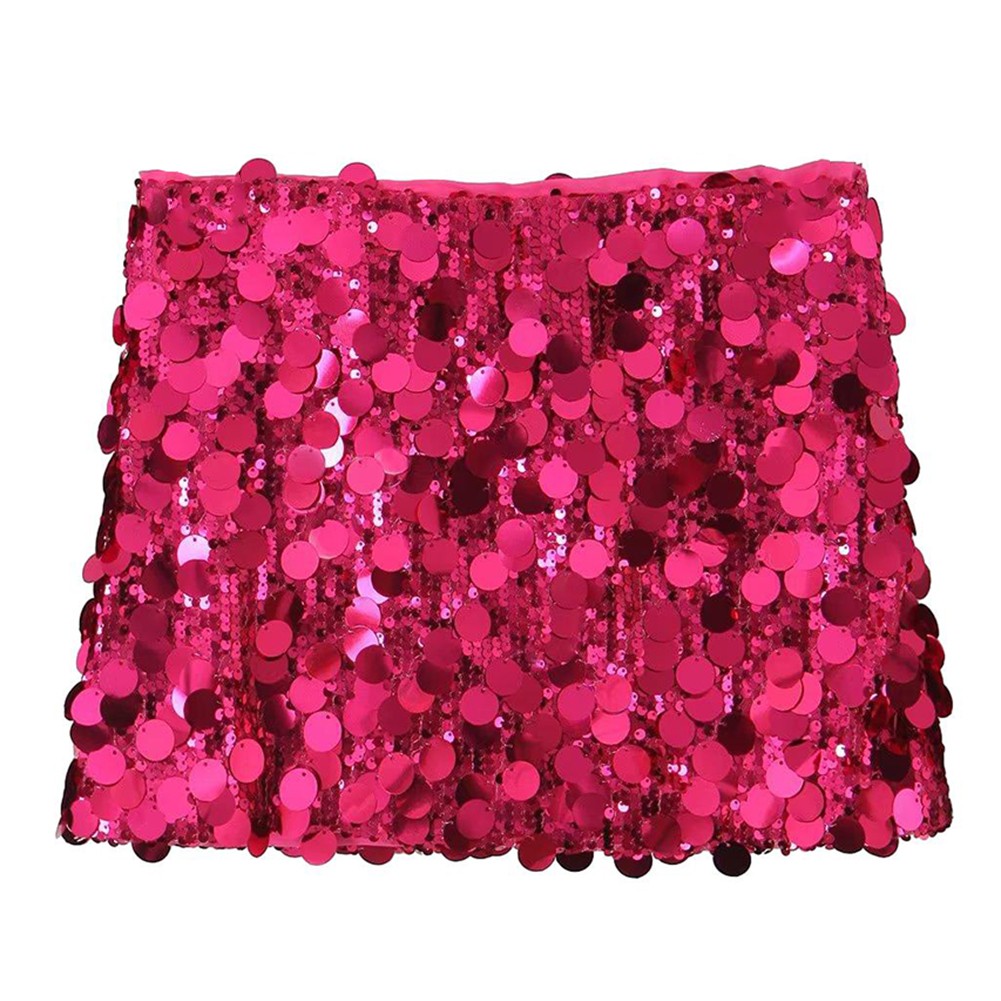 Women Glitter Sequins Sexy Short Skirt Party Skirts Goth Spring Summer ...
