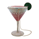 Women Goblet Rhinestone Evening Bag Cocktail Cup Diamond Clutch Funny ...
