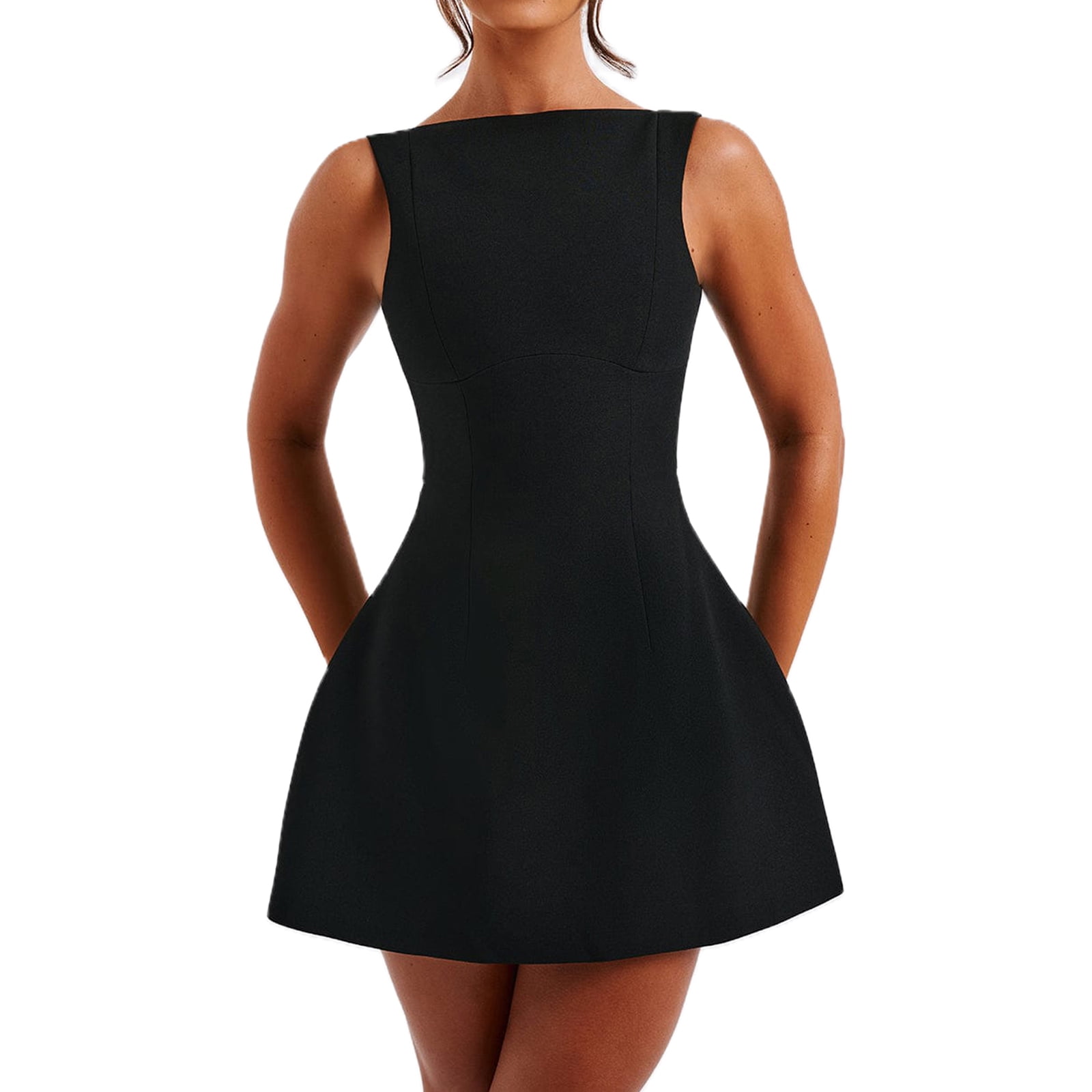 Women Graduation Dress Y2k Flowy Corset Sleeveless Backless Short Mini ...