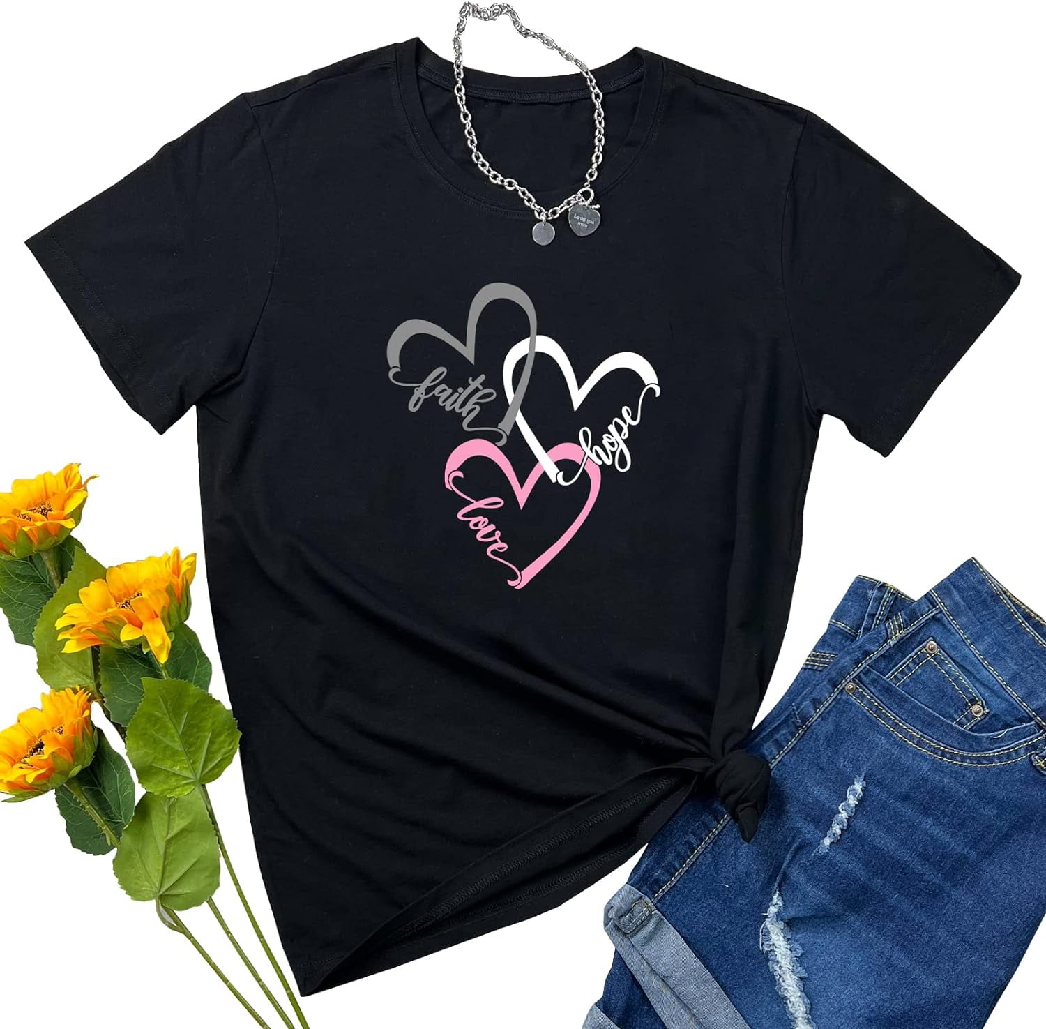 Women Graphic Tees Casual Soft Cotton T Shirts - Walmart.com