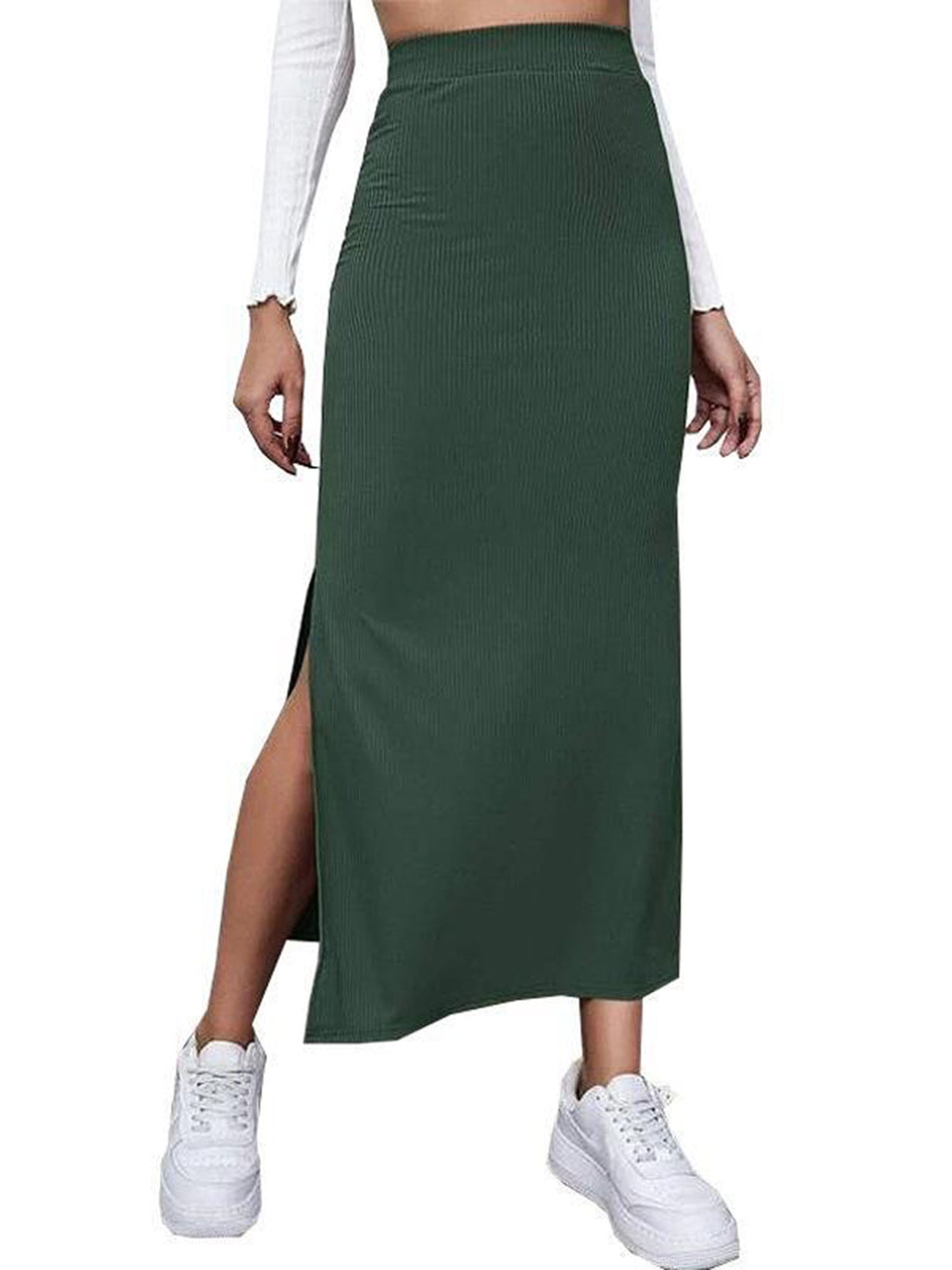 Women Half Dress, Solid Color Spring Fall Summer Street Skirt - Walmart.com