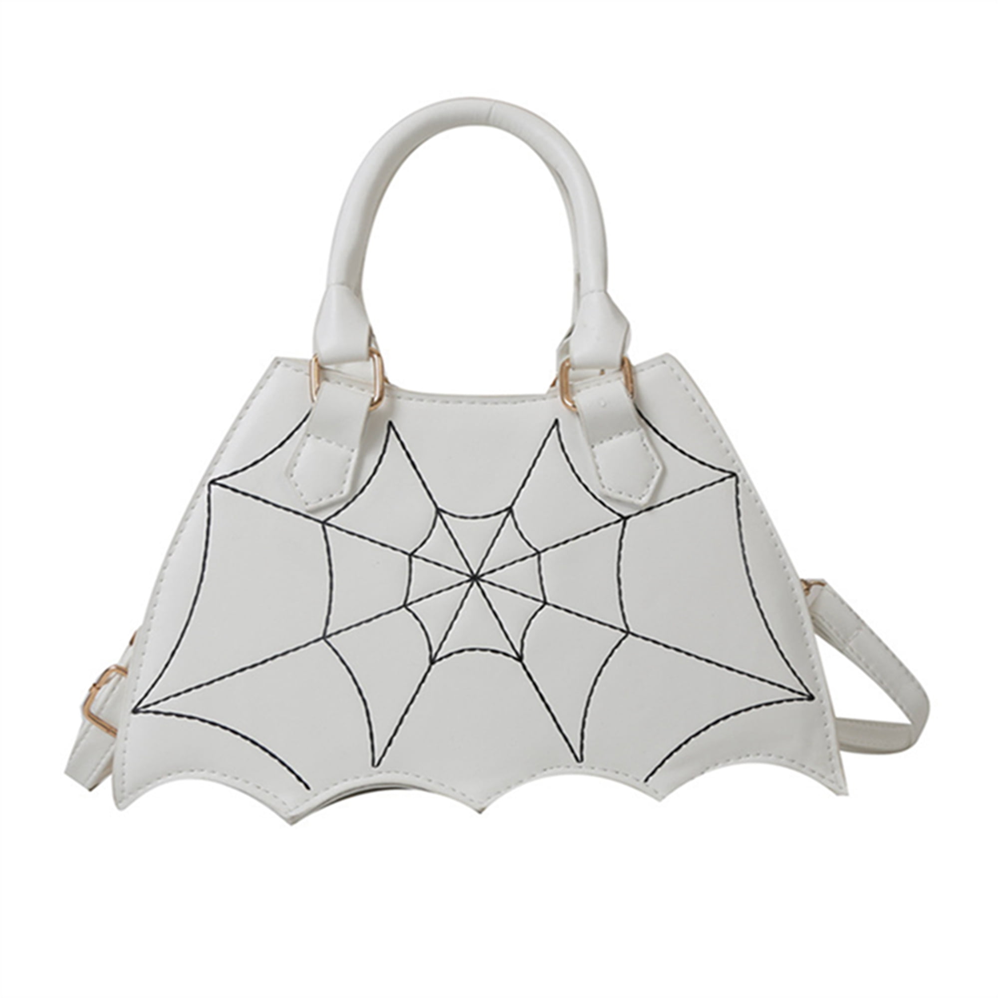 Women Halloween Crossbody Bag Spider Web Shoulder Bags Novelty Bat Wing ...