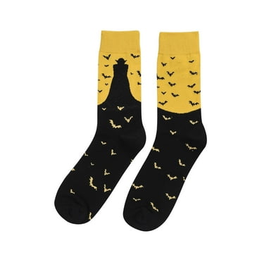 Emily the Strange Halloween Crew Socks - 6 Pack for Kids & Women Size 9 ...