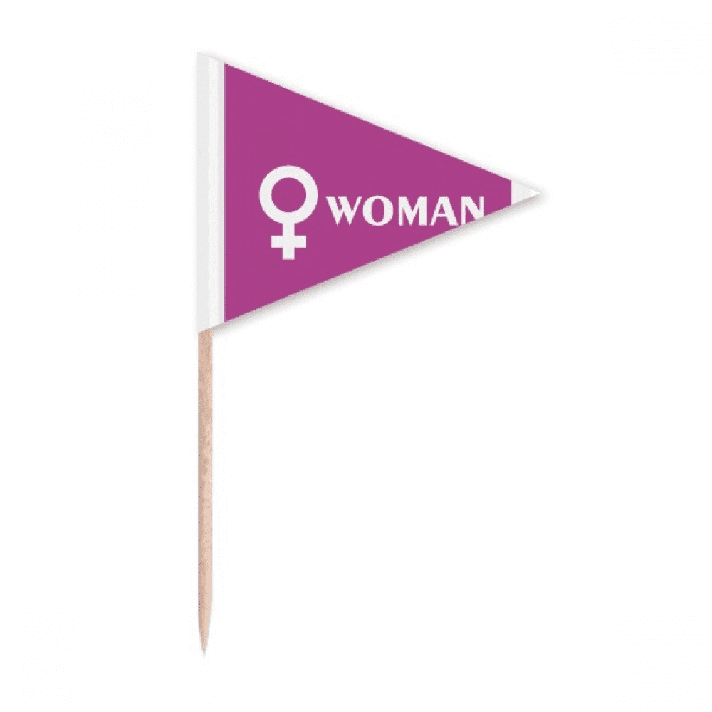 Women Happy Science Knowledge Toothpick Triangle Cupcake Toppers Flag ...