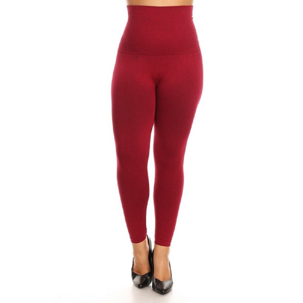 Women High Waist Compression Leggings Strechy Tommy Contorl Leggings ...