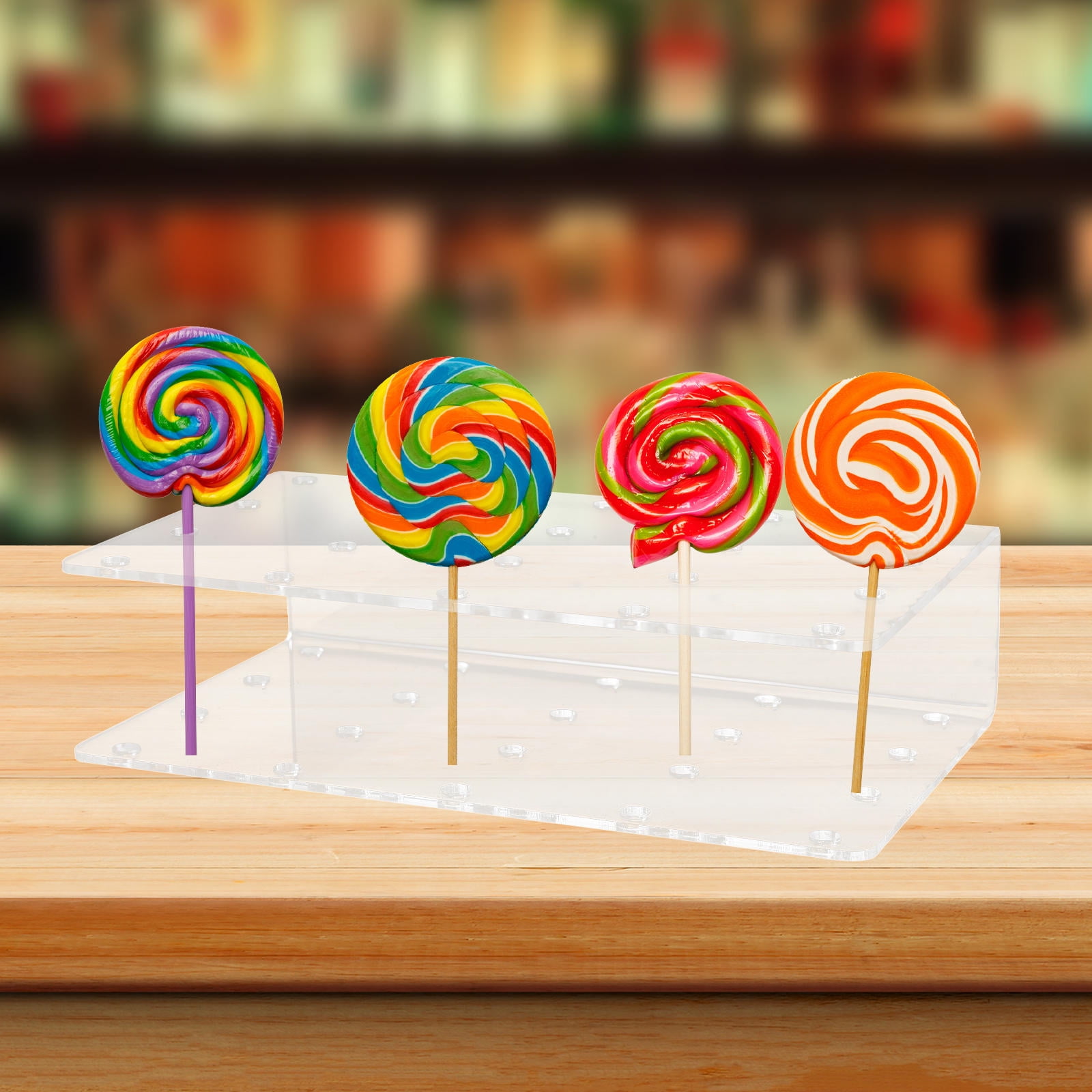 DEEPCRAFF Lollipop Display Rack 2Pcs Transparent Acrylic Storage for ...