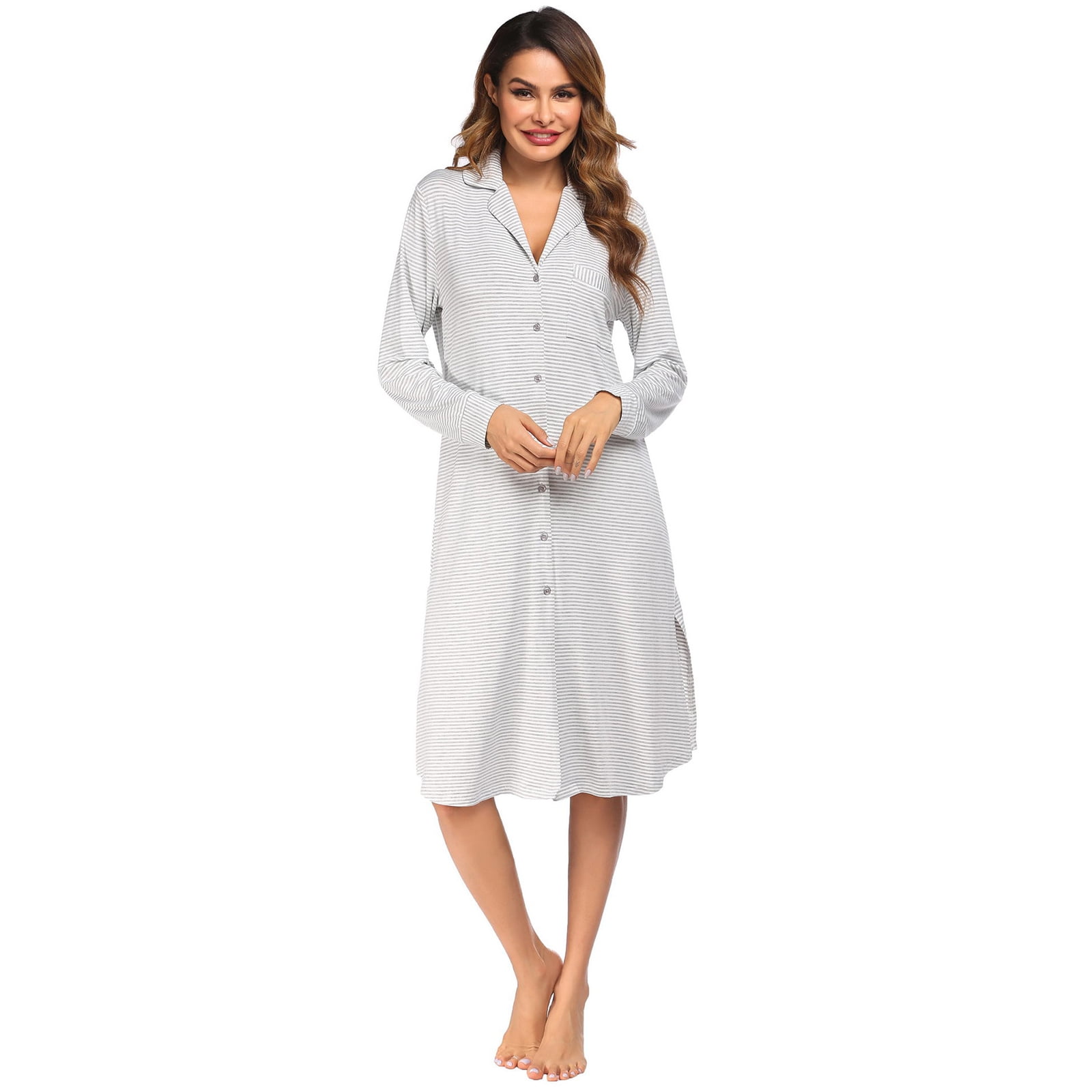 Women House Dress for Women, Long Sleeve Housecoat Duster Robe for ...