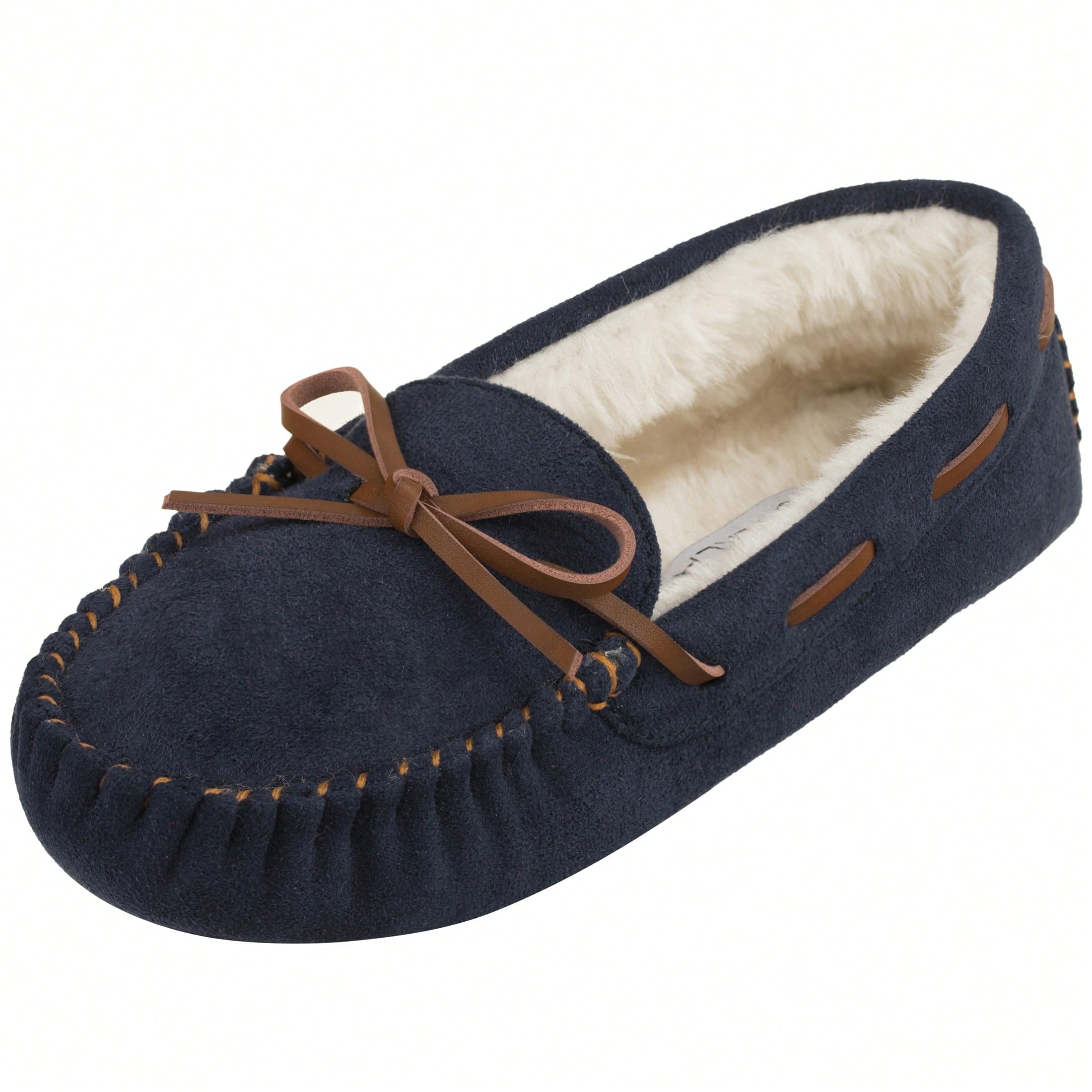 Women House Slippers Faux Furs Indoor Outdoor Moccasin Shoes Fuzzy ...