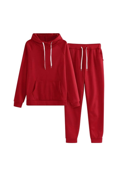 AherBiu Women Fleece Lined Sweatsuit 2 Piece Outfit Winter Warm Basic ...