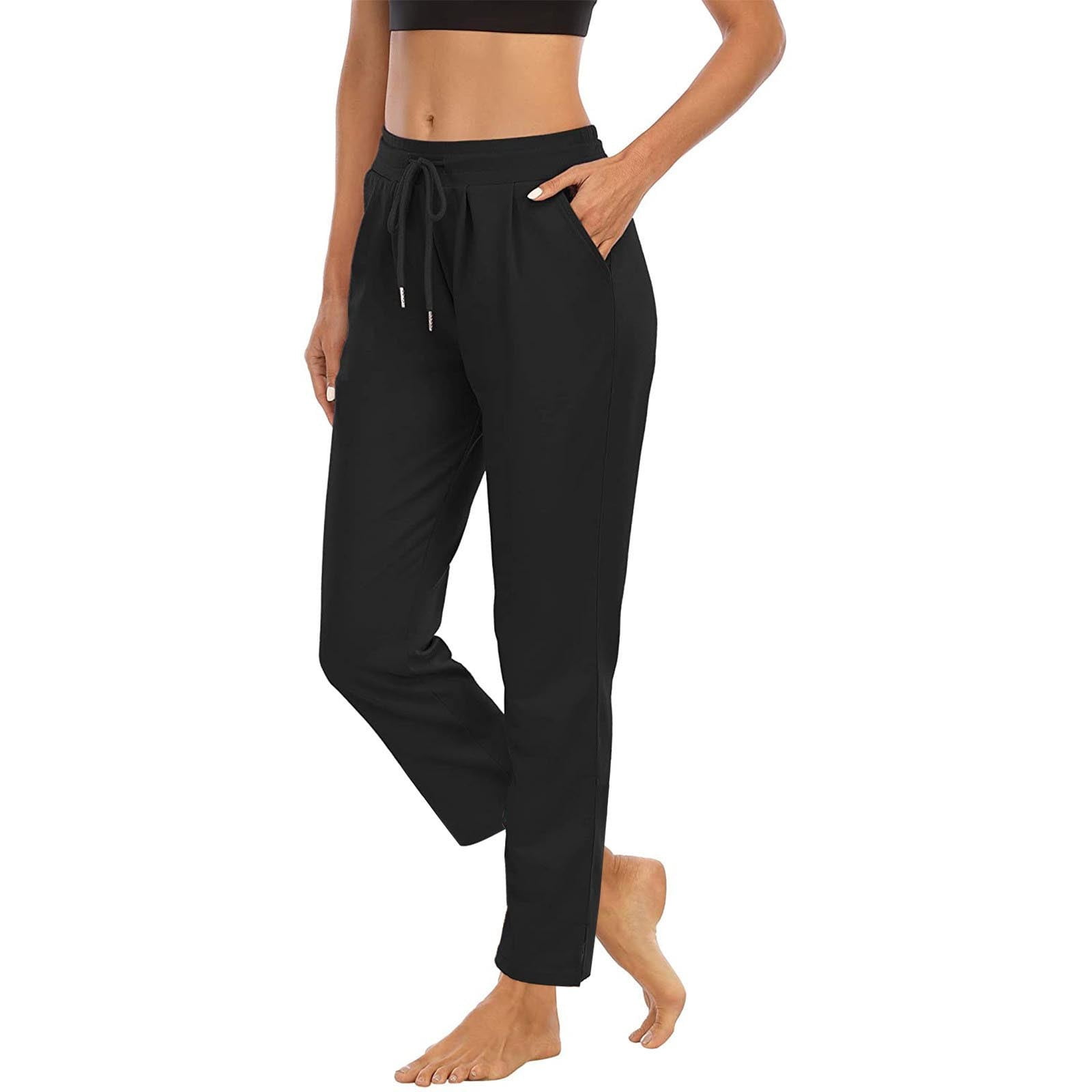 Women Jogging Pants Joggers For Plus Size Women Black Scrub Pants High ...