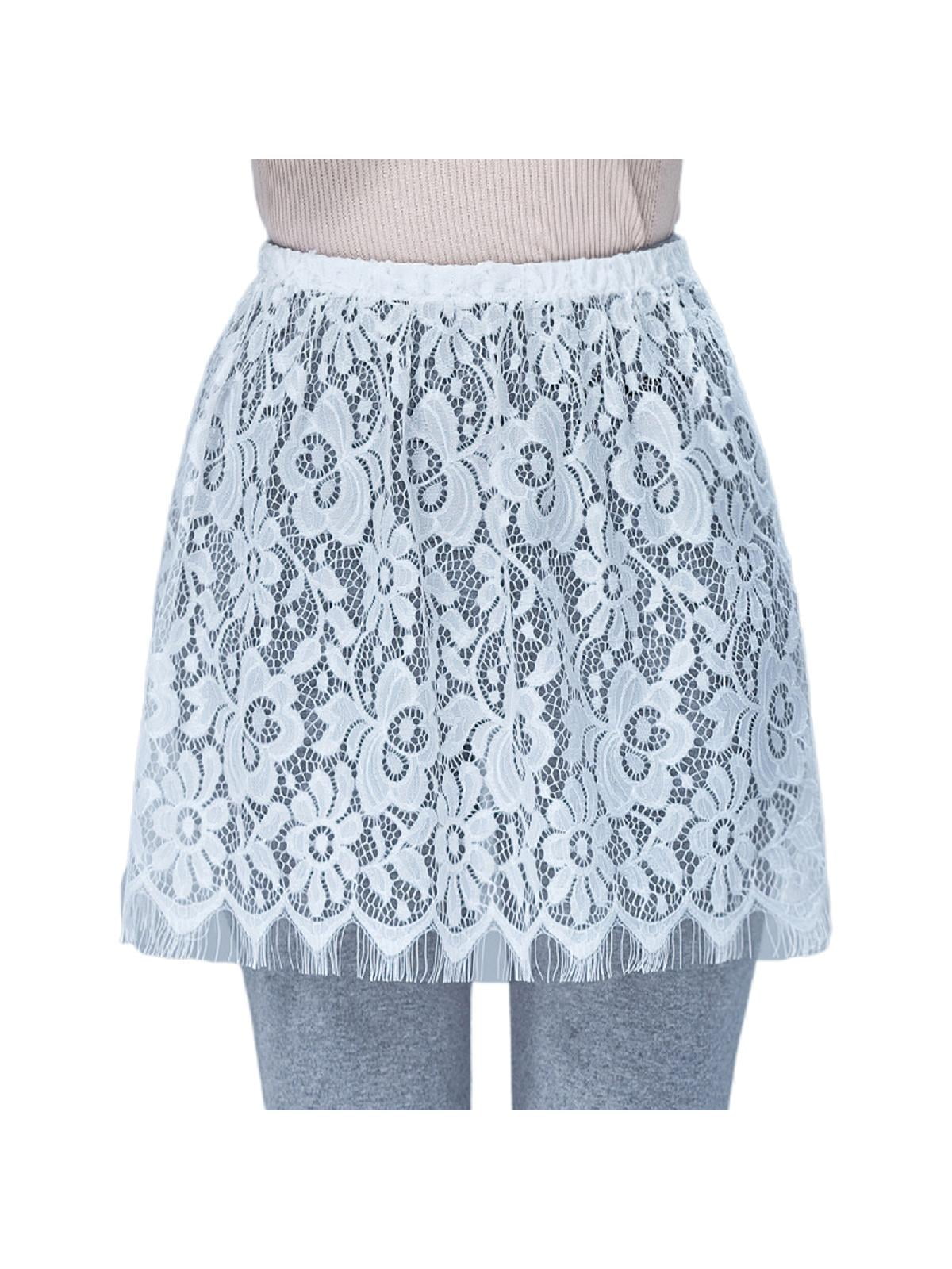 Women Lace Shirt Extender Hollow Out for Butterfly Floral Elastic High ...