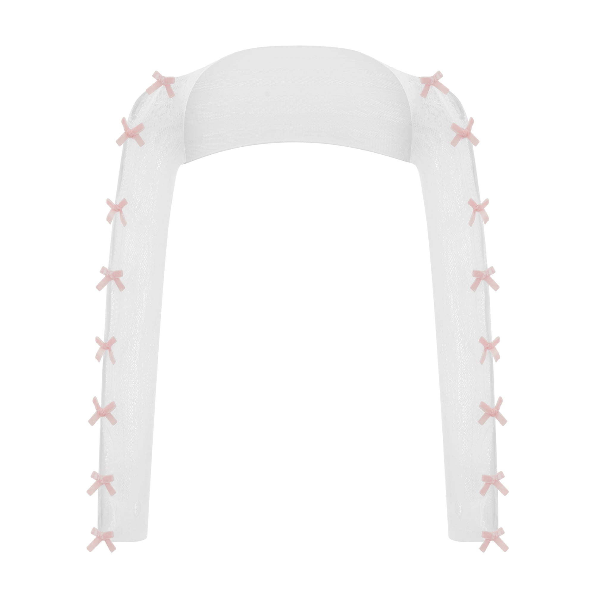 Women Lace Shrug Open Front Mesh Cropped Bolero Long Sleeve Fishnet ...