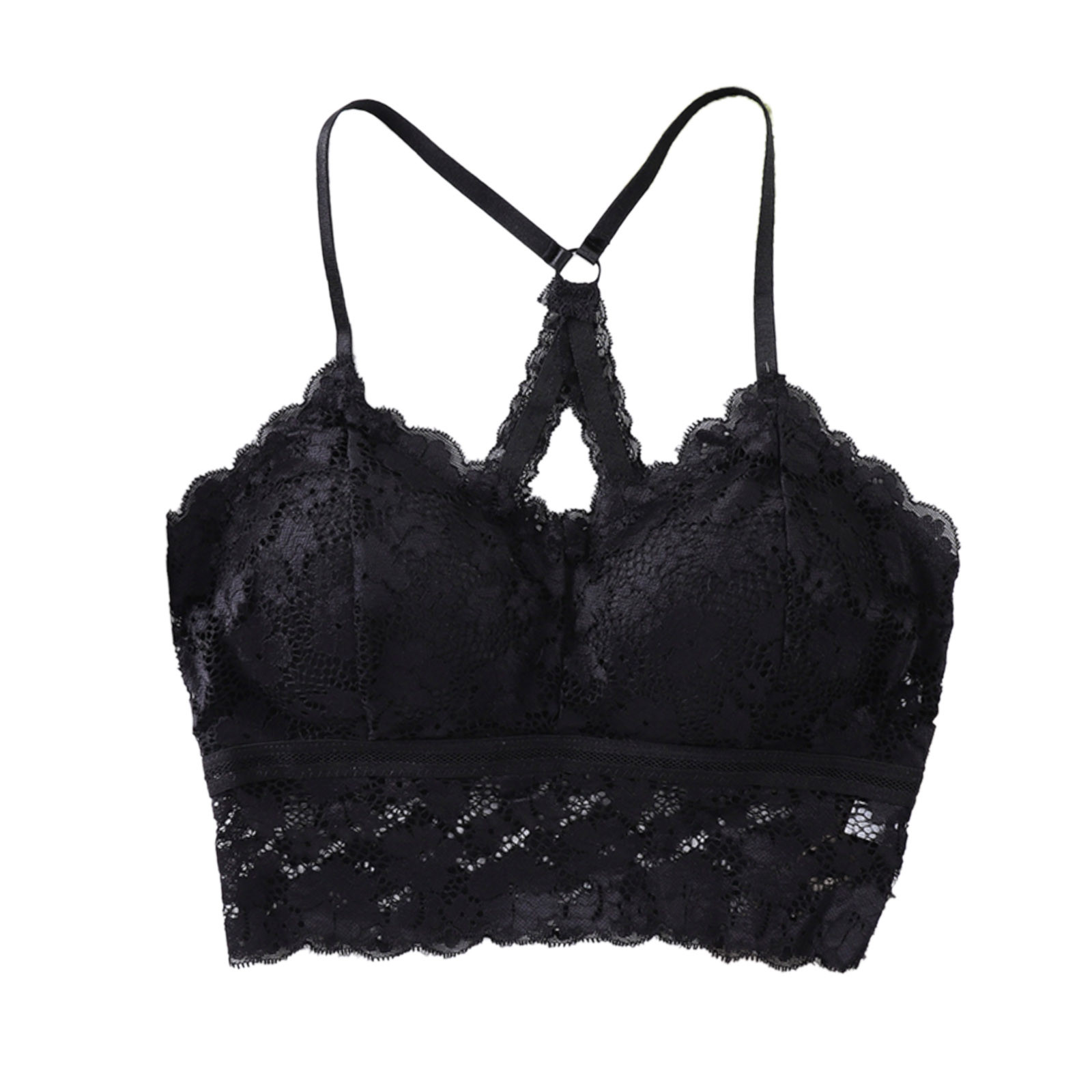 Women Ladies Lace Wrap Chest Underwear Cross Beautiful Back Tube Top ...