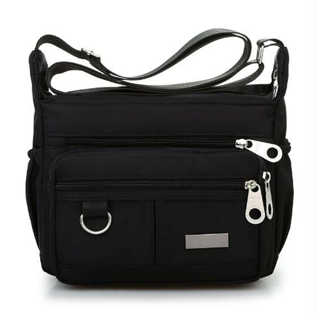 Women's Large Nylon Crossbody Handbag with Strap, Waterproof Messenger ...