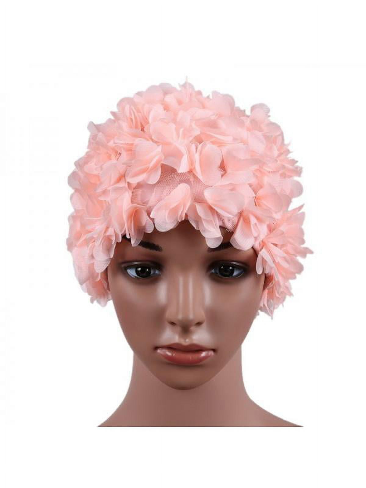 Women Ladies Vintage Style Floral Flower Adult Swimming Swim Cap ...