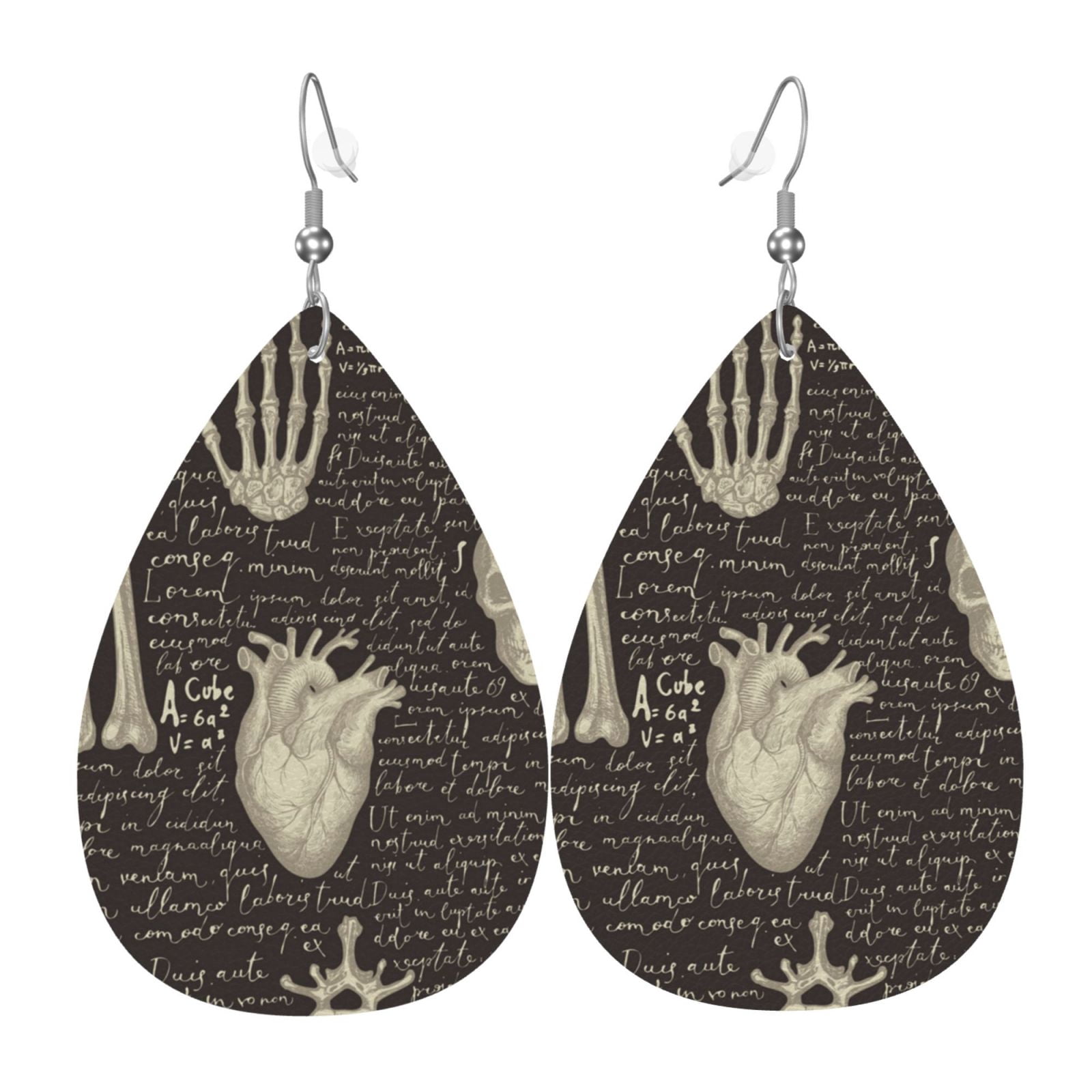 Women Leather Earrings Leaf Dangle Drop Teardrop Gift Lightweight ...