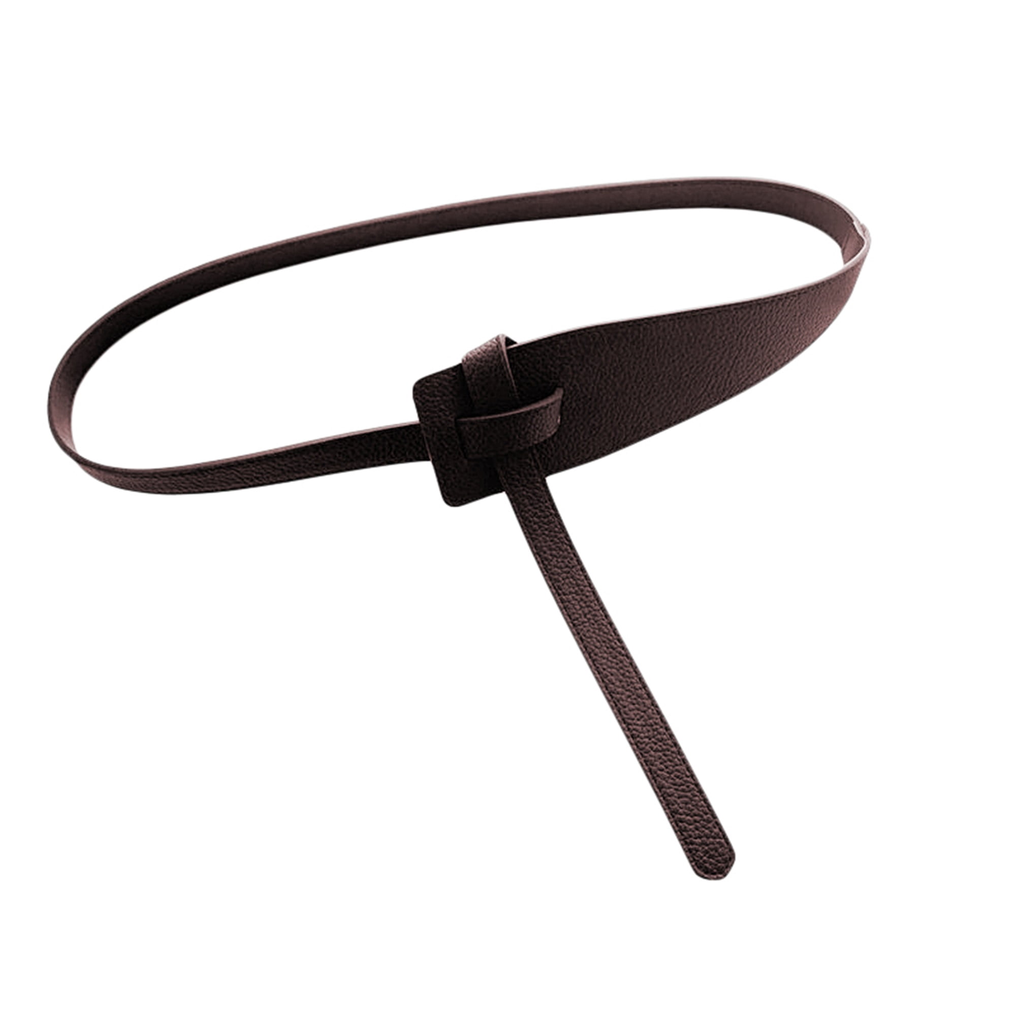 Women Leather Waist Belt Retro Tie Knot Waistband for Dress Coat ...