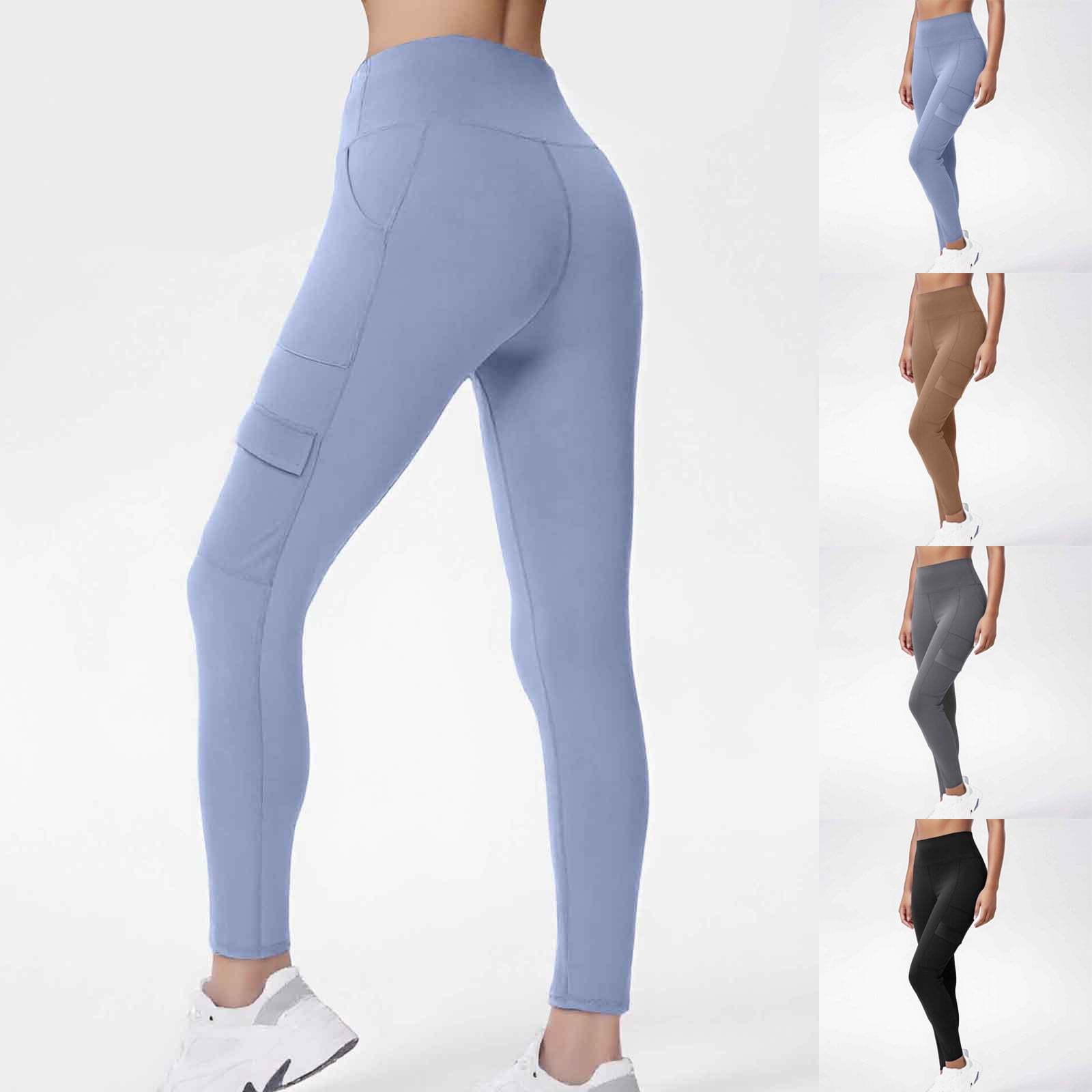 Women Leggings Lined Tights Tummy Control High Waisted Buttery -Lifting ...
