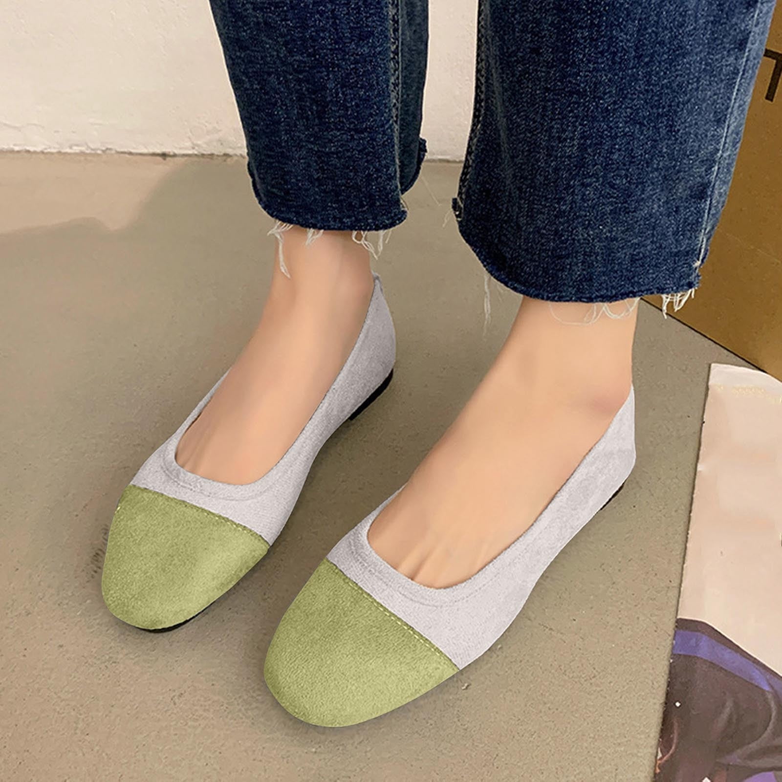 Women Loafers Shoes,Ladies Fashion Casual Spring Summer Suede Round Toe ...
