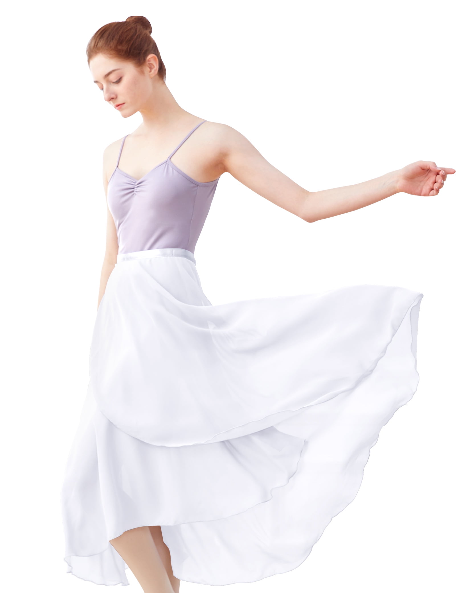 Daydance Women Long Sheer Ballet Wrap Skirts, Size Single - Walmart.com